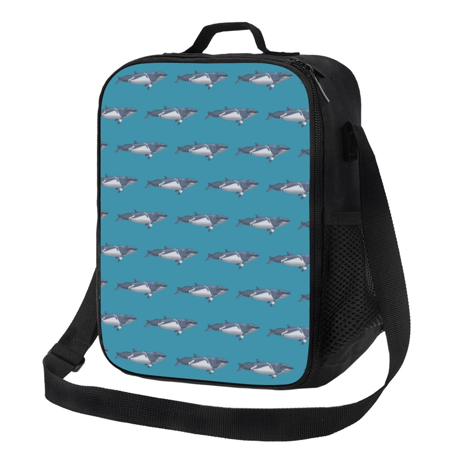 Lsque Cartoon Whale Lunch Bag Lunch Box for Women Men Reusable ...