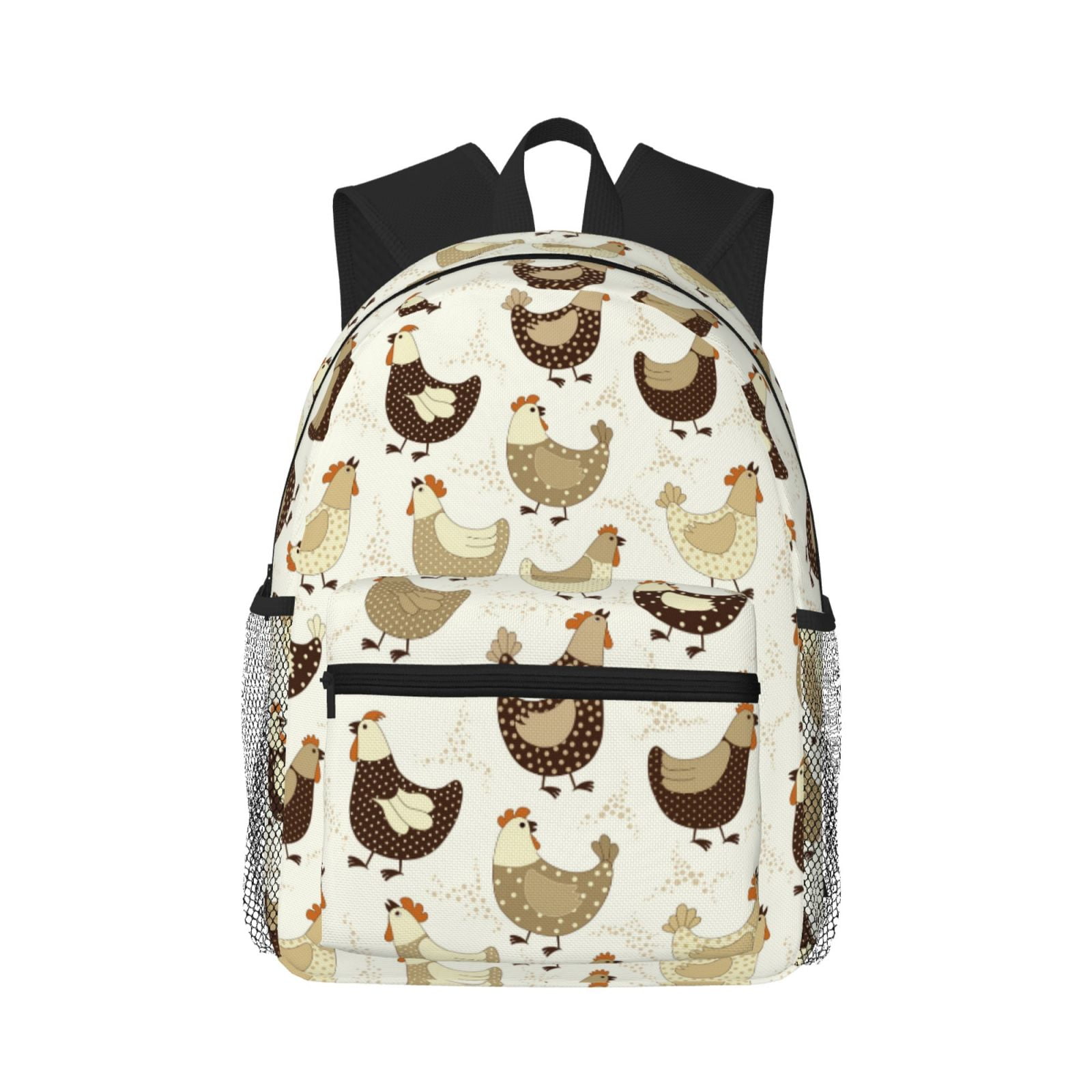 Lsque Chicken Cartoon Classic Casual Backpack - Large Capacity Water ...