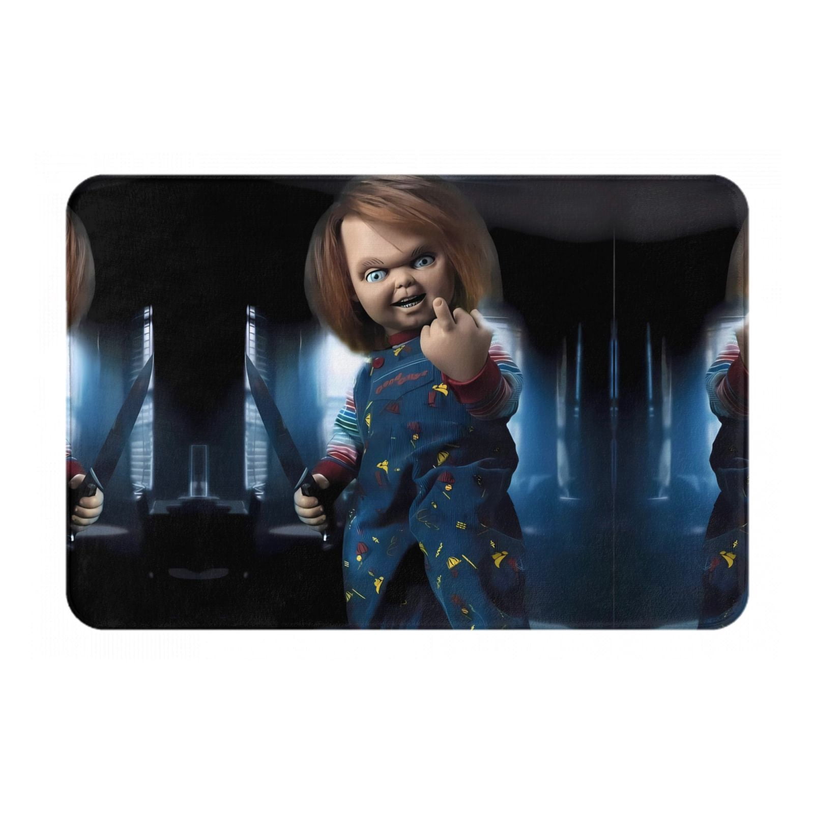 Lsque Chucky Pattern Doormat, Durable Flannel Fabric, Waterproof Stain ...