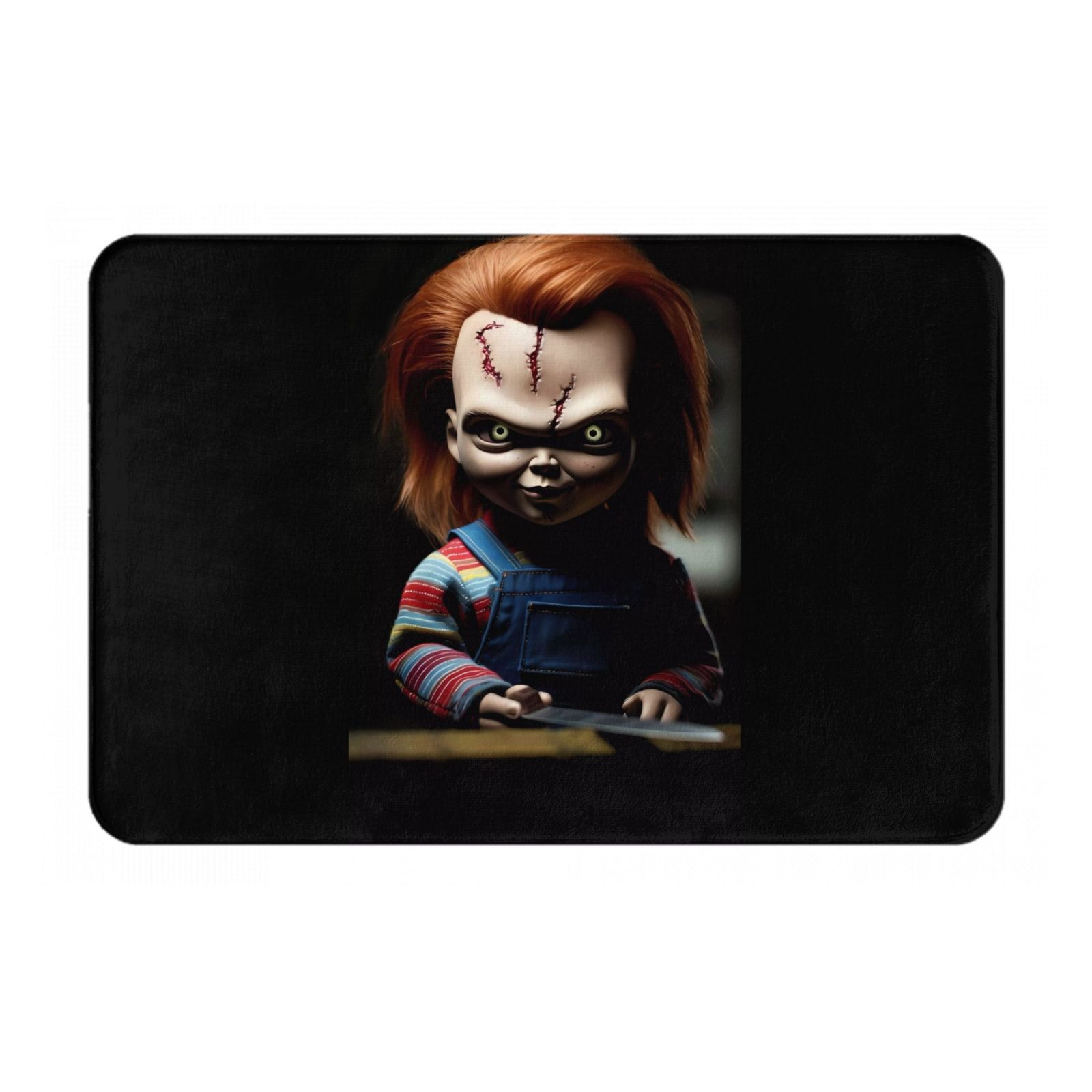 Lsque Chucky Pattern Doormat, Durable Flannel Fabric, Waterproof Stain ...
