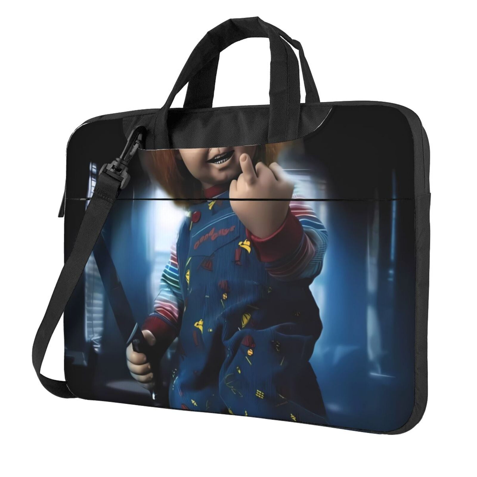 Lsque Chucky Pattern Laptop Bag – Portable & Slim Single-Shoulder ...