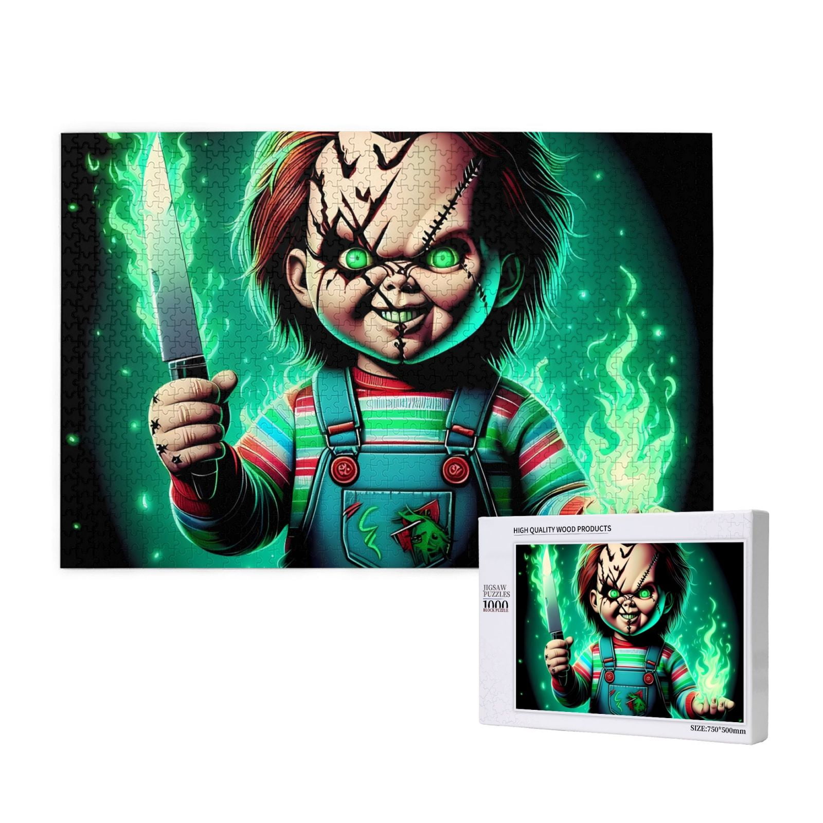 Lsque Chucky Pattern Picture Puzzle,Wooden 1000 Piece Puzzle ...