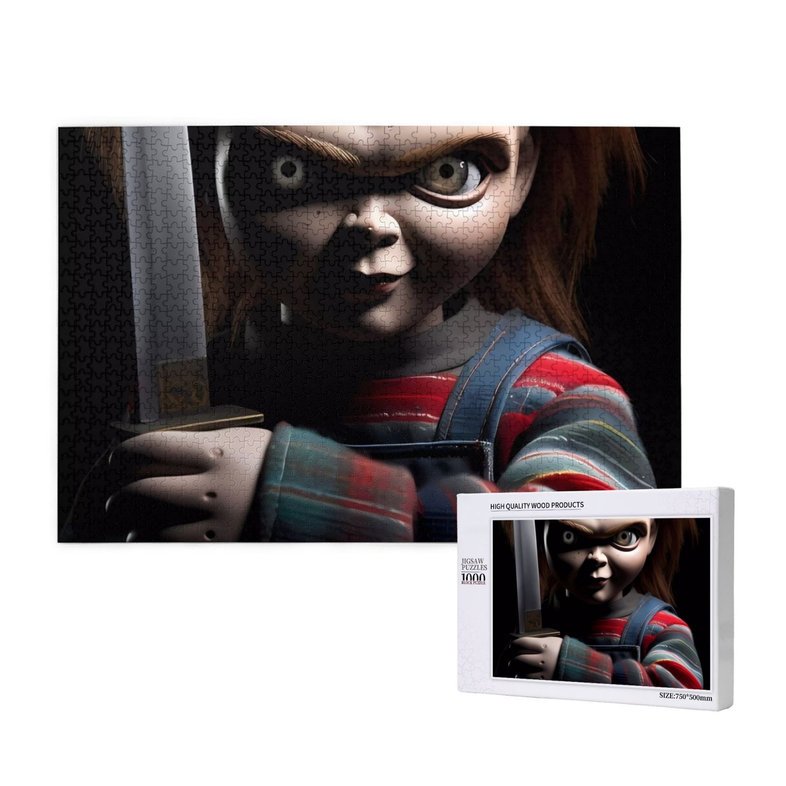 Lsque Chucky Pattern Picture Puzzle,Wooden 1000 Piece Puzzle ...