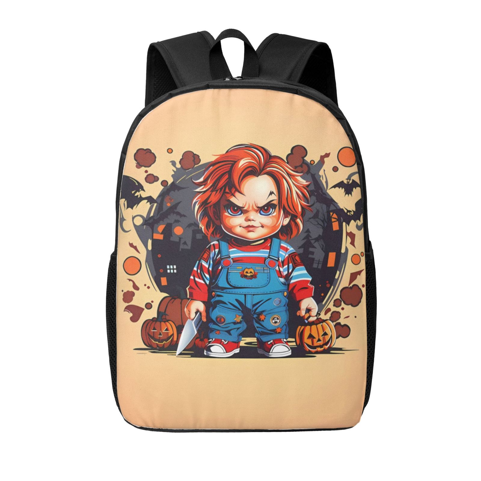 Lsque Chucky Print 17in Student Backpack - School, Travel, Work Bookbag ...