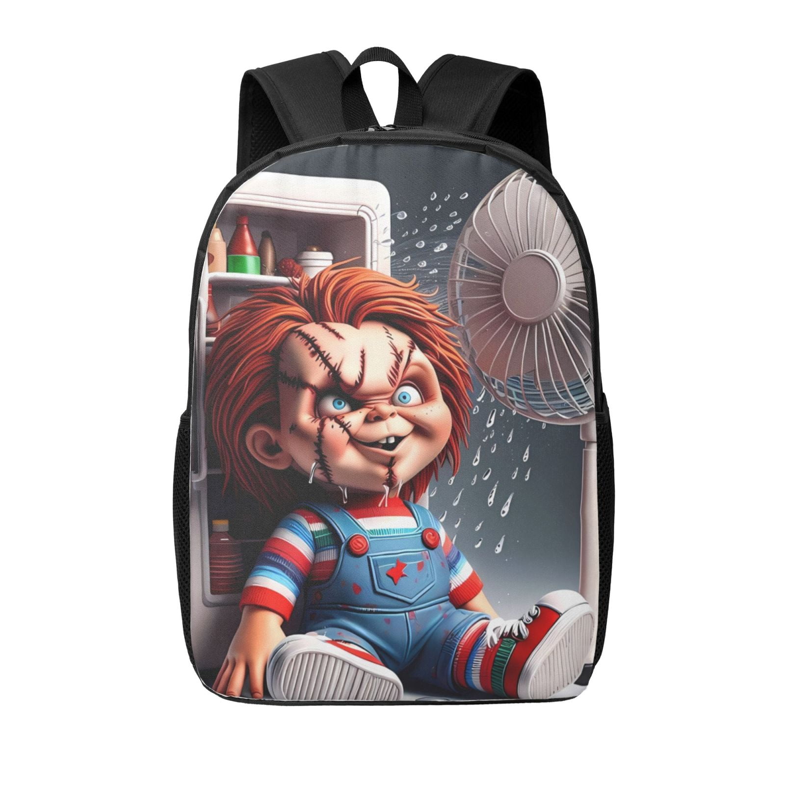 Lsque Chucky Print 17in Student Backpack - School, Travel, Work Bookbag ...