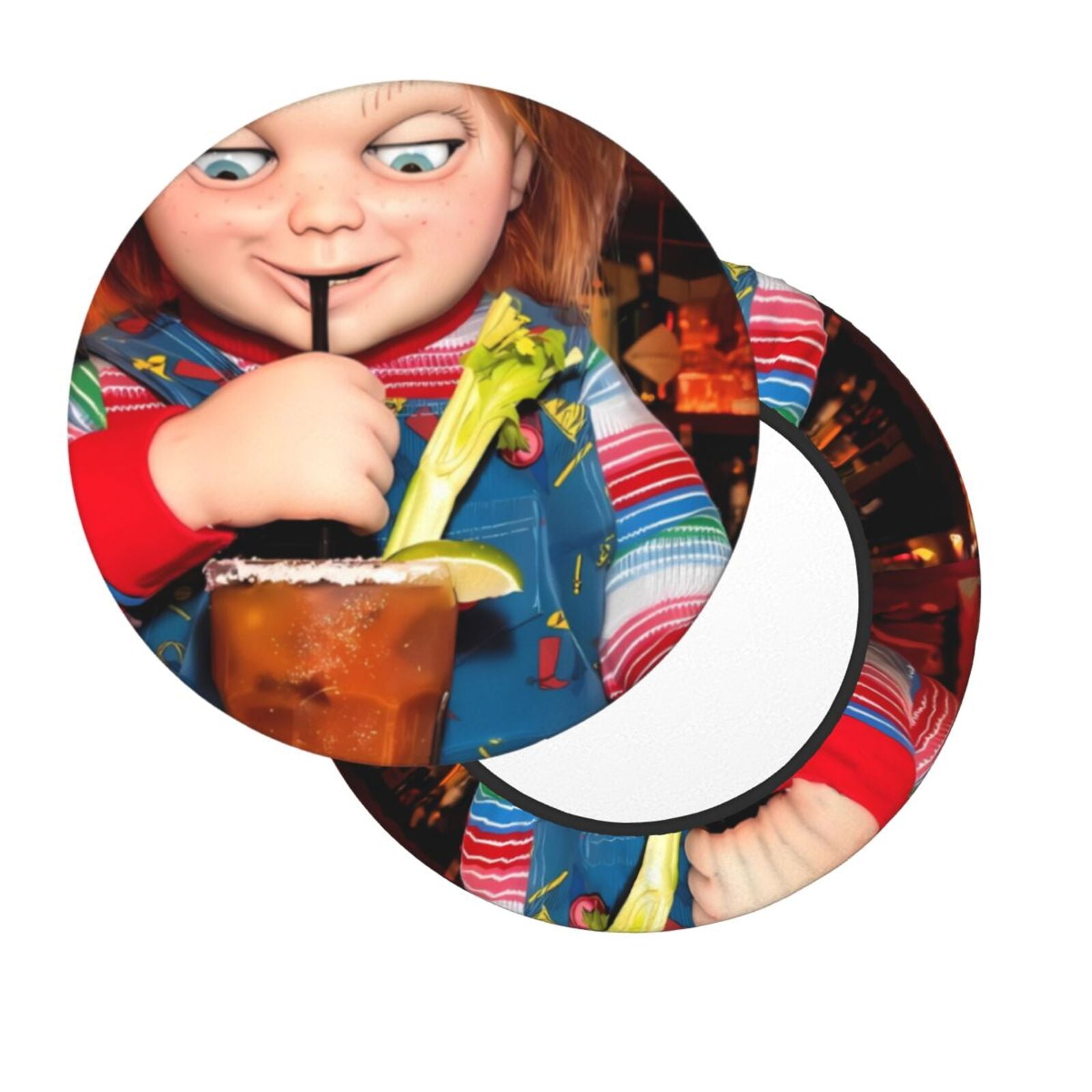 Lsque Chucky Round Bar chair cushion covers Velvet Fabric Premium ...