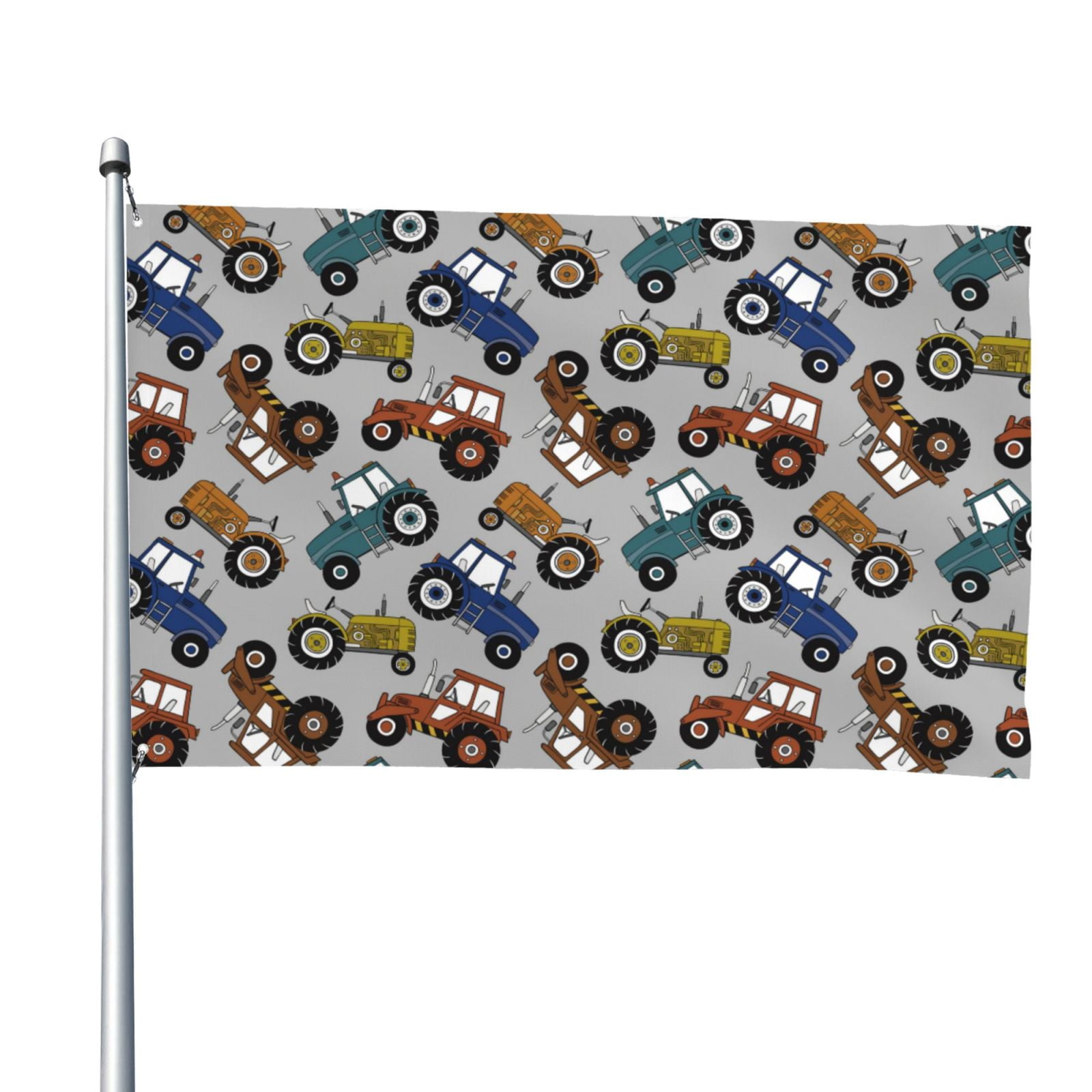 Lsque Color Tractor Pattern Flag,Color Tractor Printed Garden Flag 48 x ...