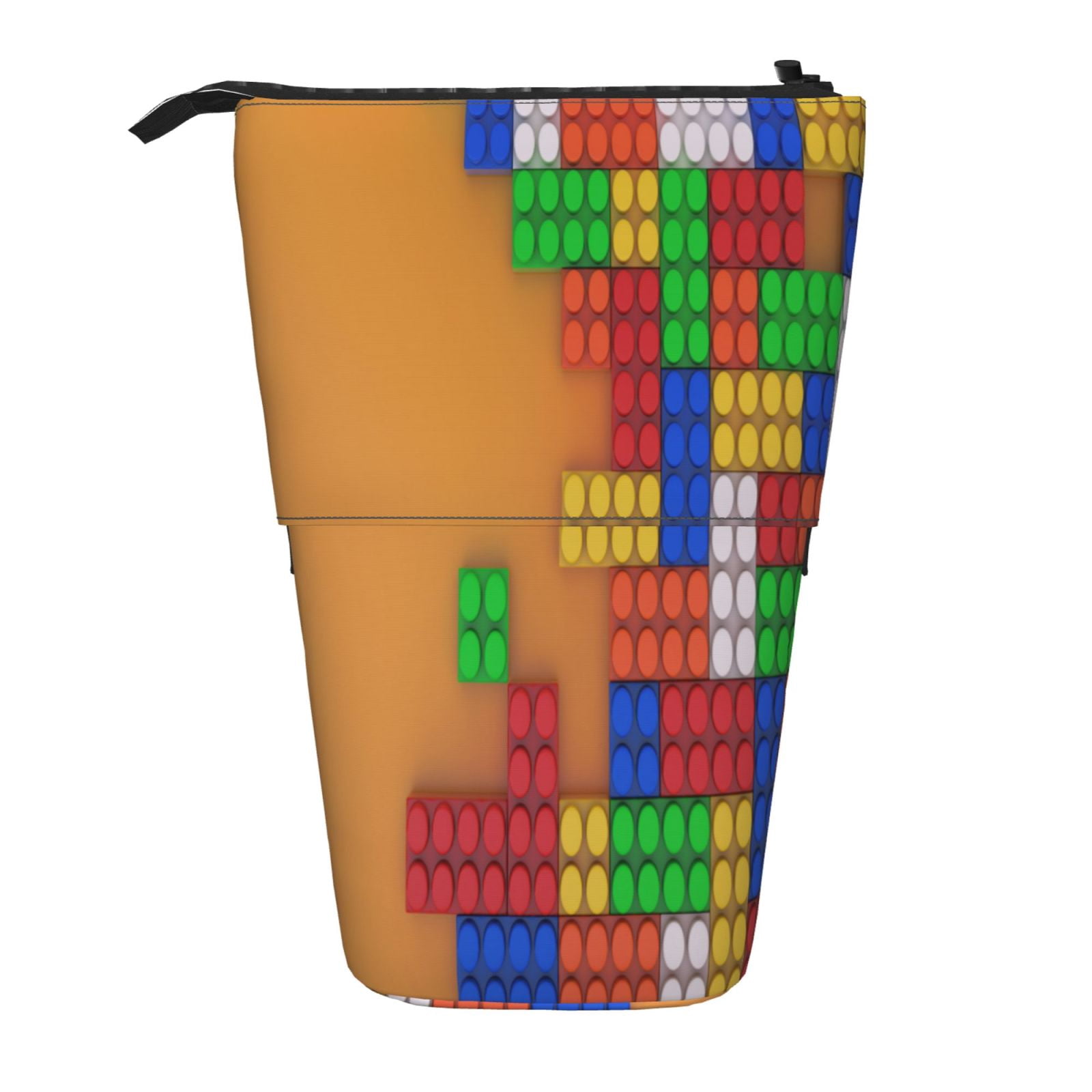Lsque Colorful Building Blocks A Pattern Telescopic Pencil Bag Pen ...