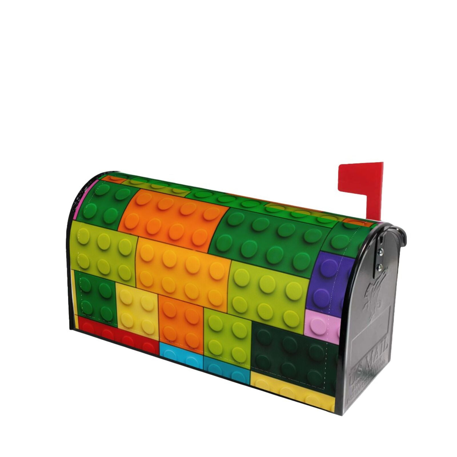 Lsque Colorful Building Blocks Mailbox Cover Standard Size ,Magnetic ...