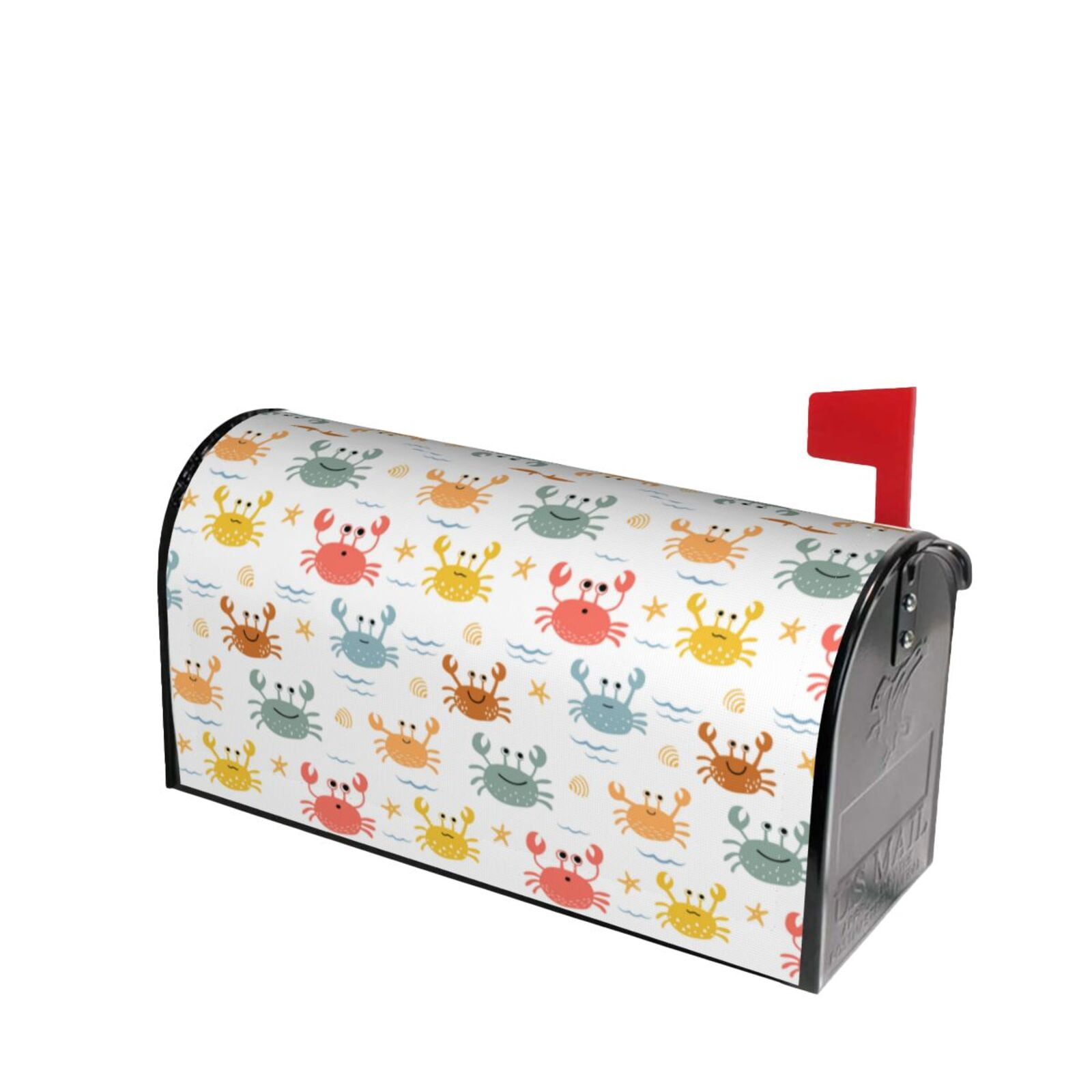 Lsque Colorful Crabs Mailbox Cover Standard Size ,Magnetic Mailbox ...