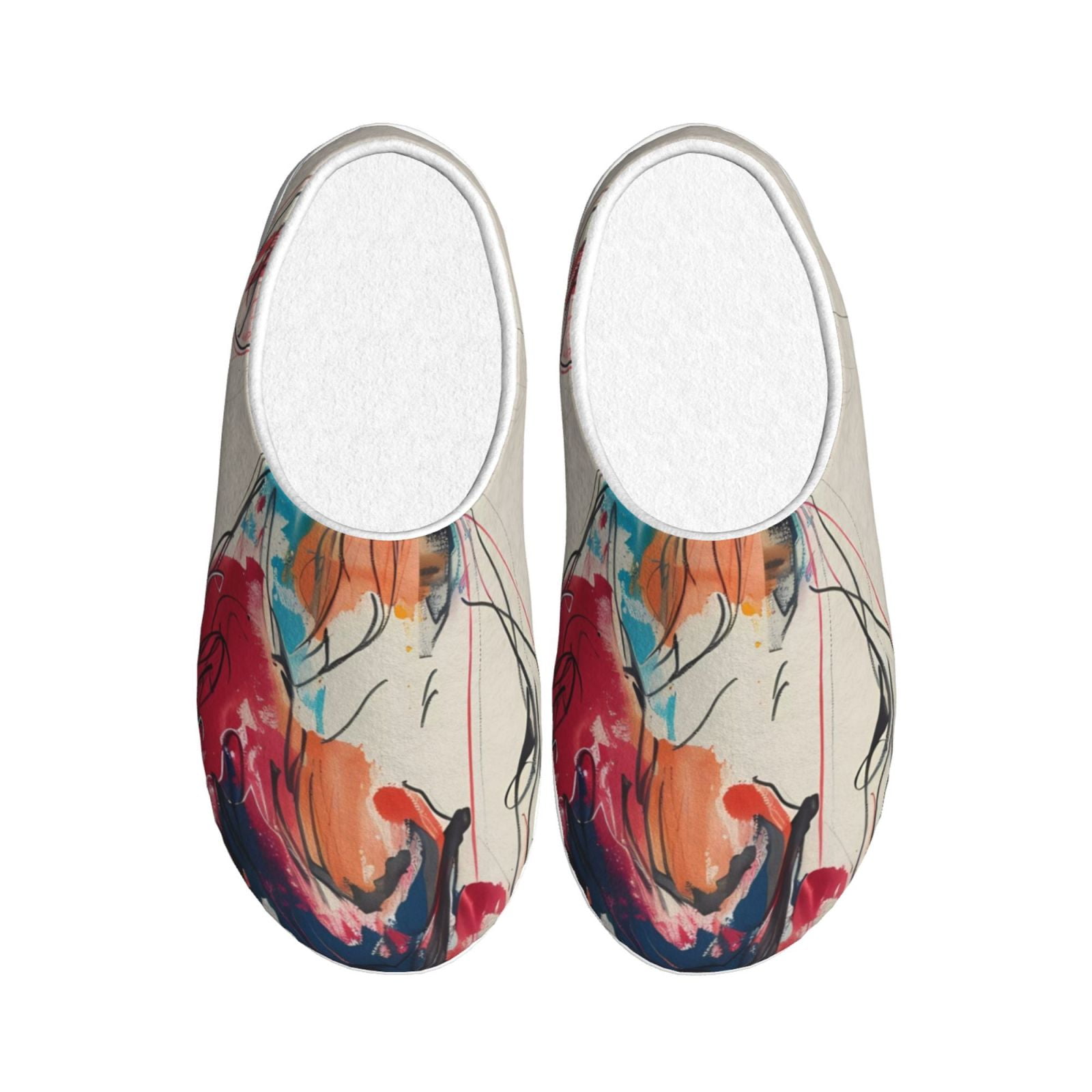 Lsque Colorful Dachshund Art Pattern Womens Comfort Cotton on Scuff ...