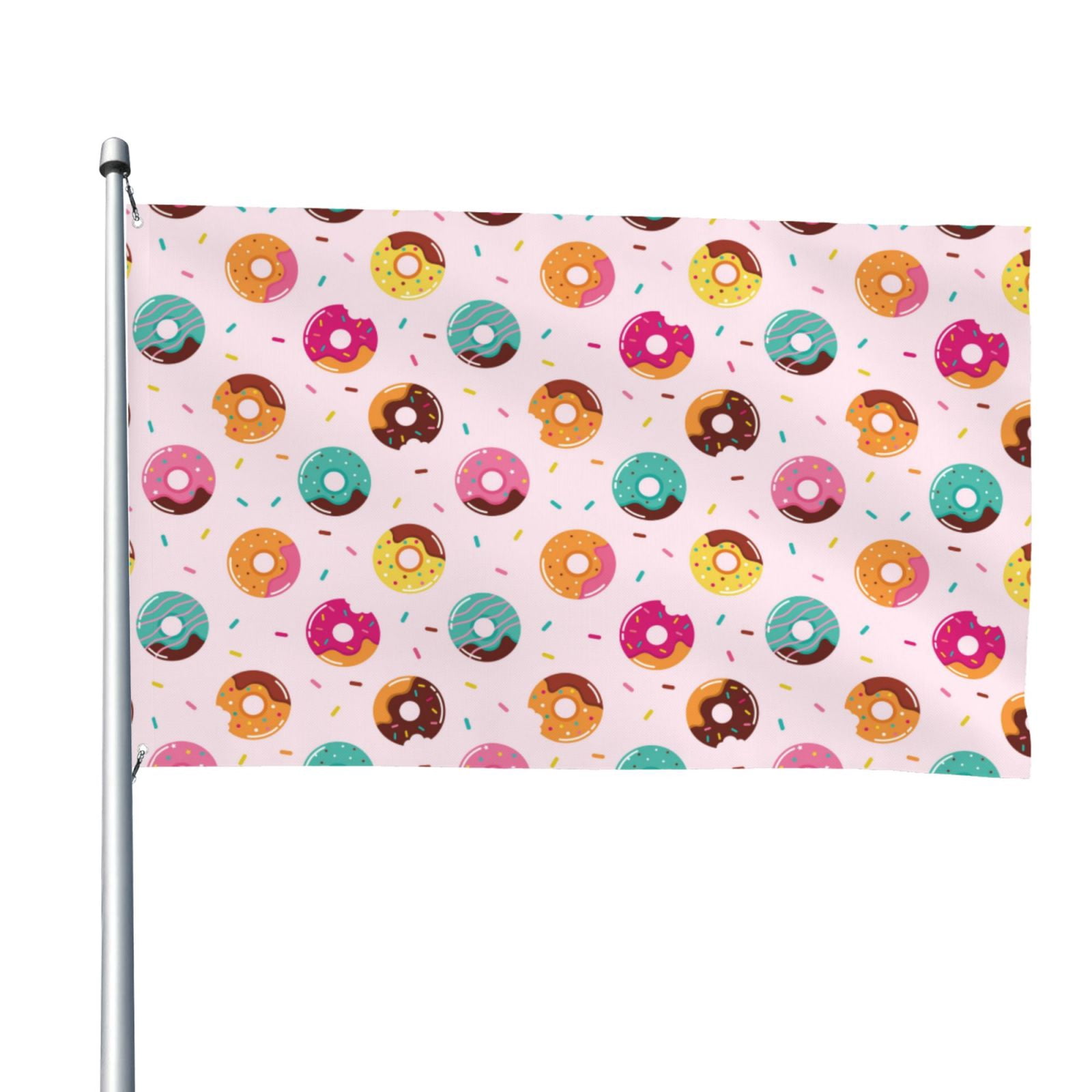 Lsque Colorful Donuts Pattern Flag,Colorful Donuts Printed Garden Flag ...