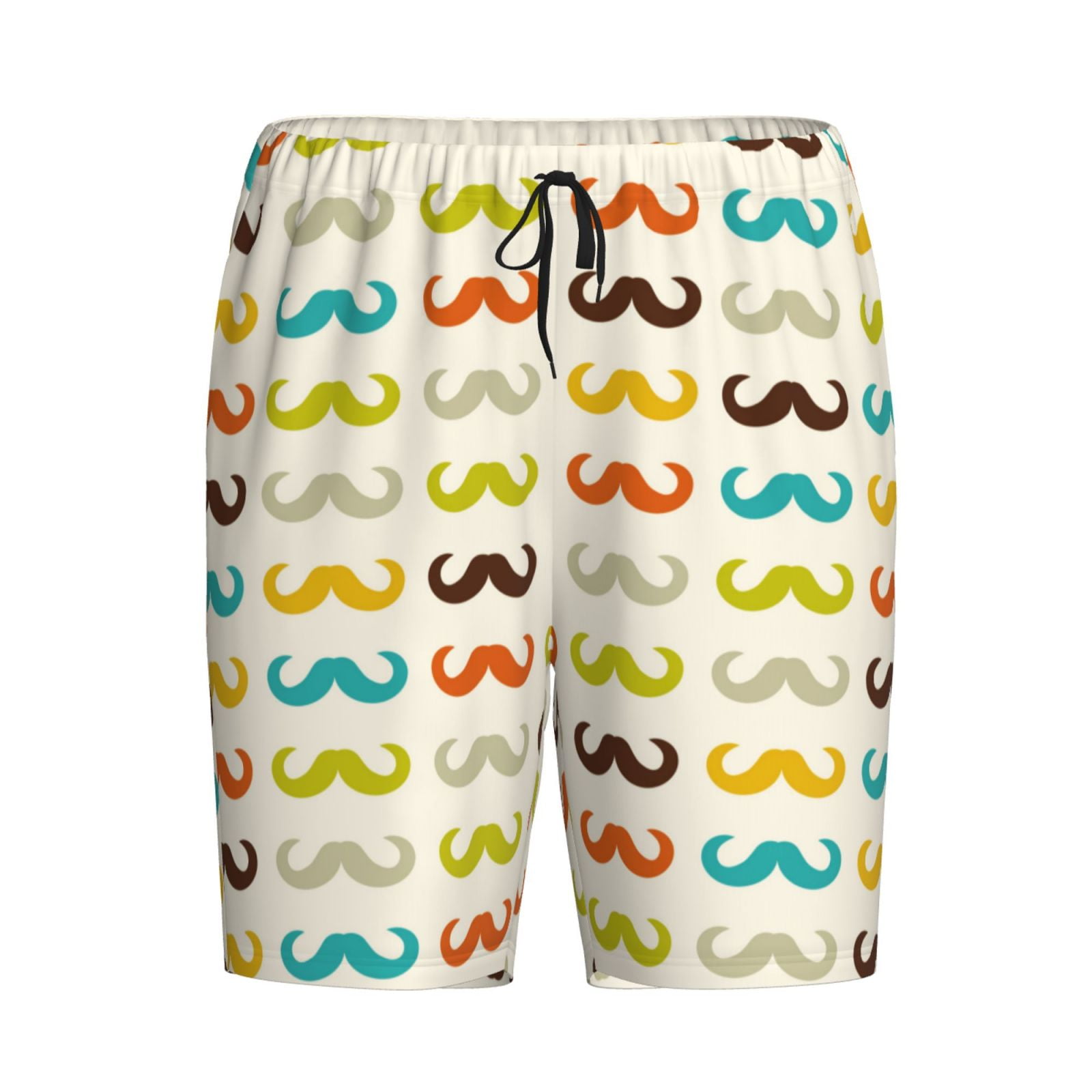 Lsque Colorful Mustache Mens Sleep Pajama Shorts,Short Pajama Pants ...