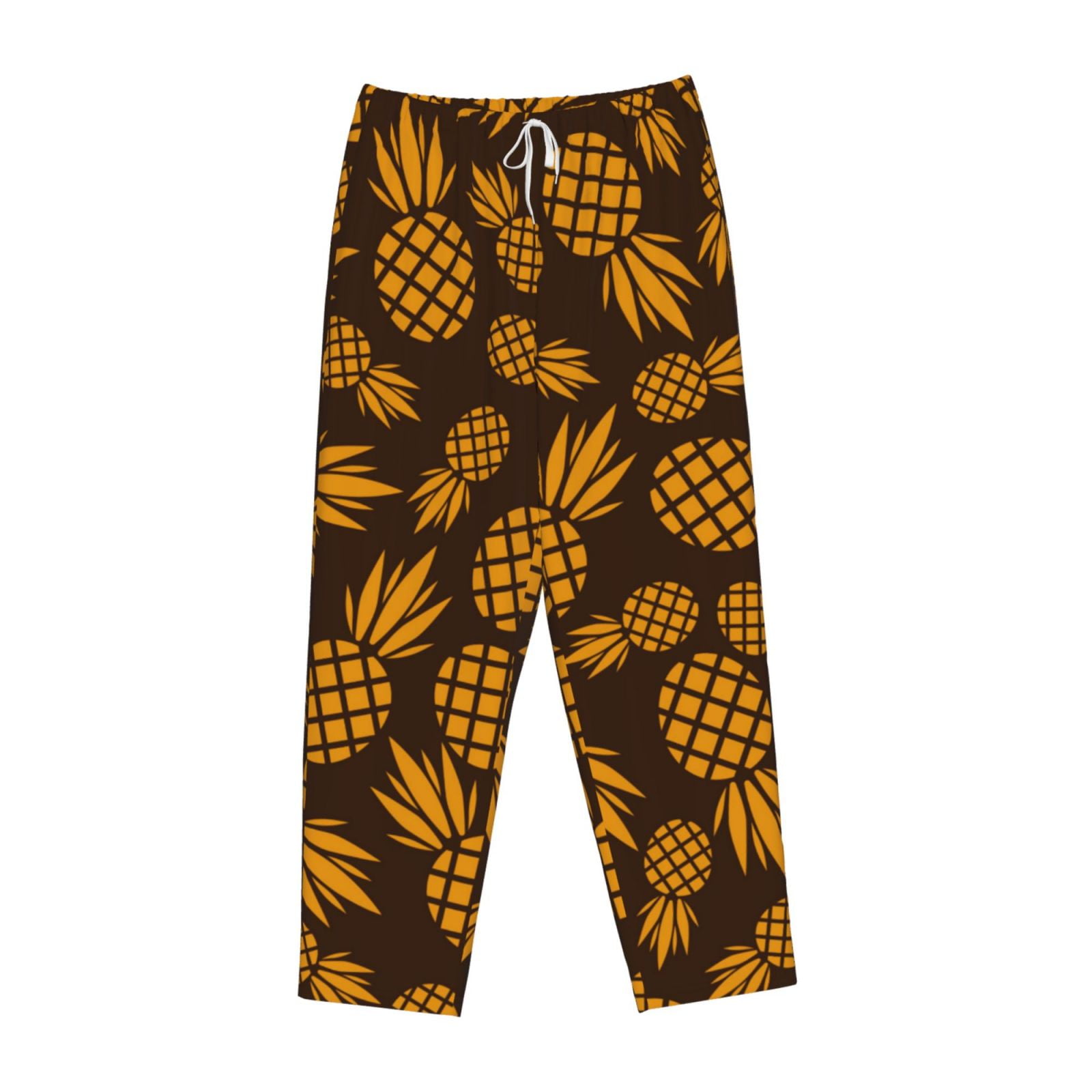 Lsque Colorful Pineapple Print Women's Pajama Pants, Lounge Pant ...