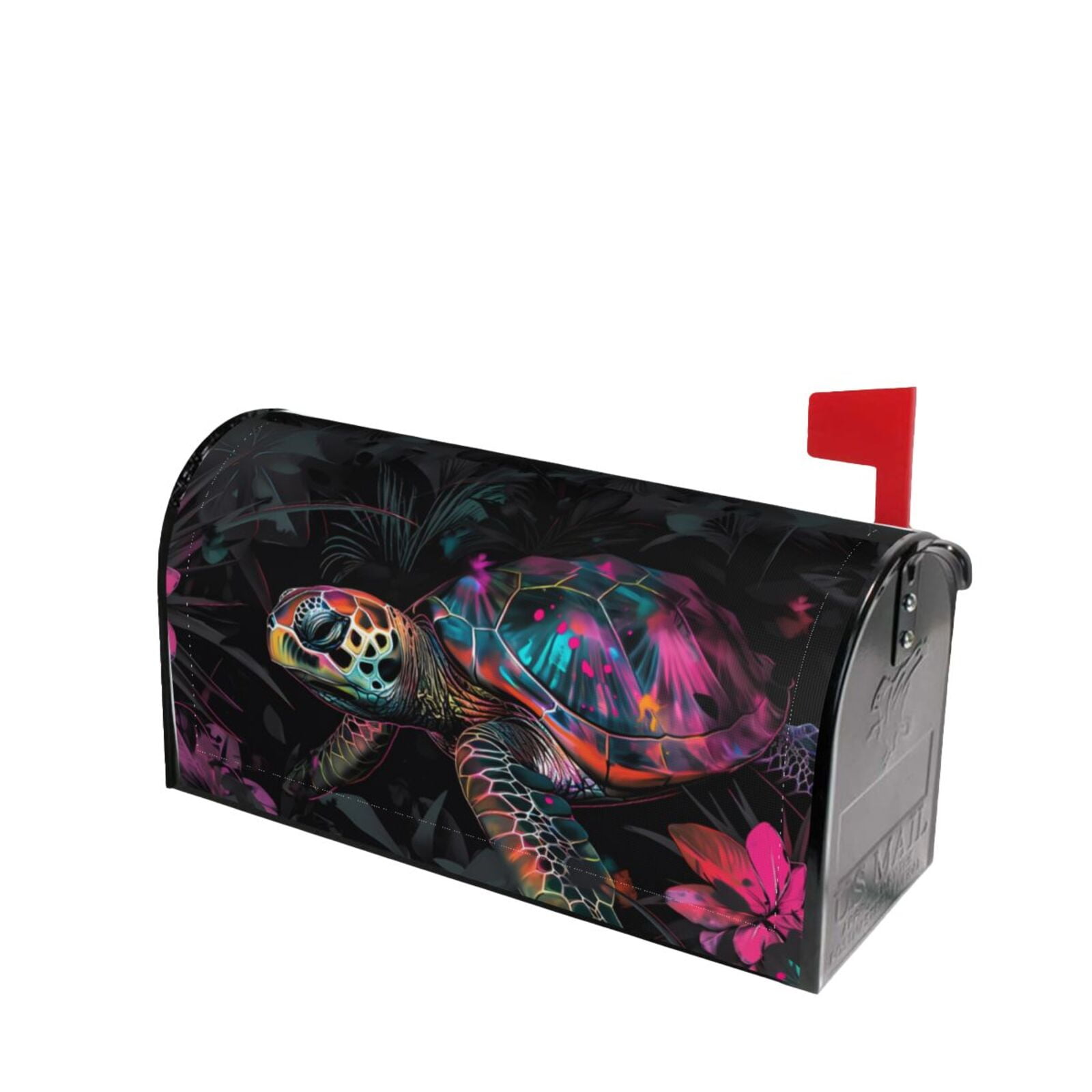 Lsque Colorful Plant Turtle A Mailbox Cover Standard Size ,Magnetic ...