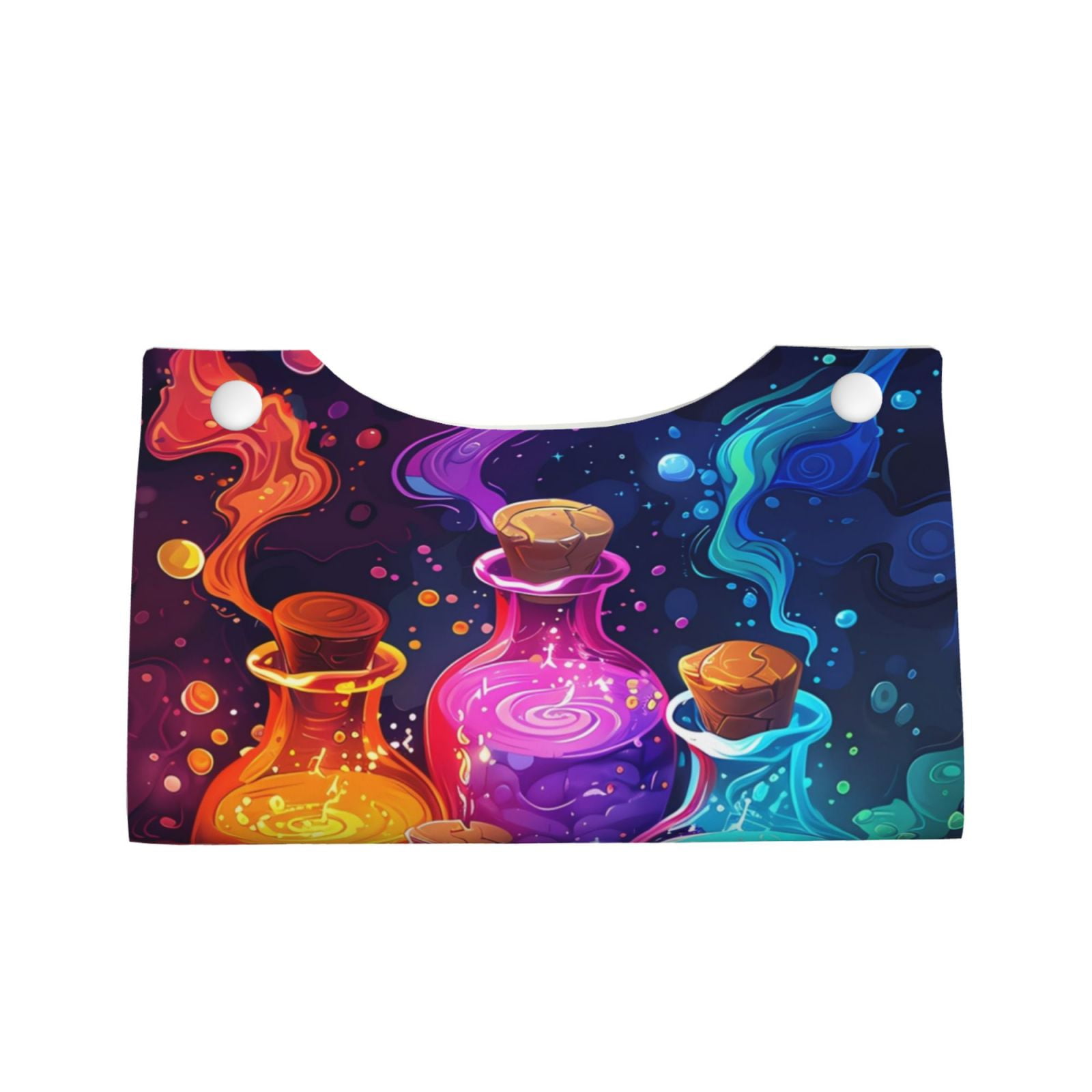 Lsque Colorful Potion Bottles Magic Printed Long Tissue Box Cover ...