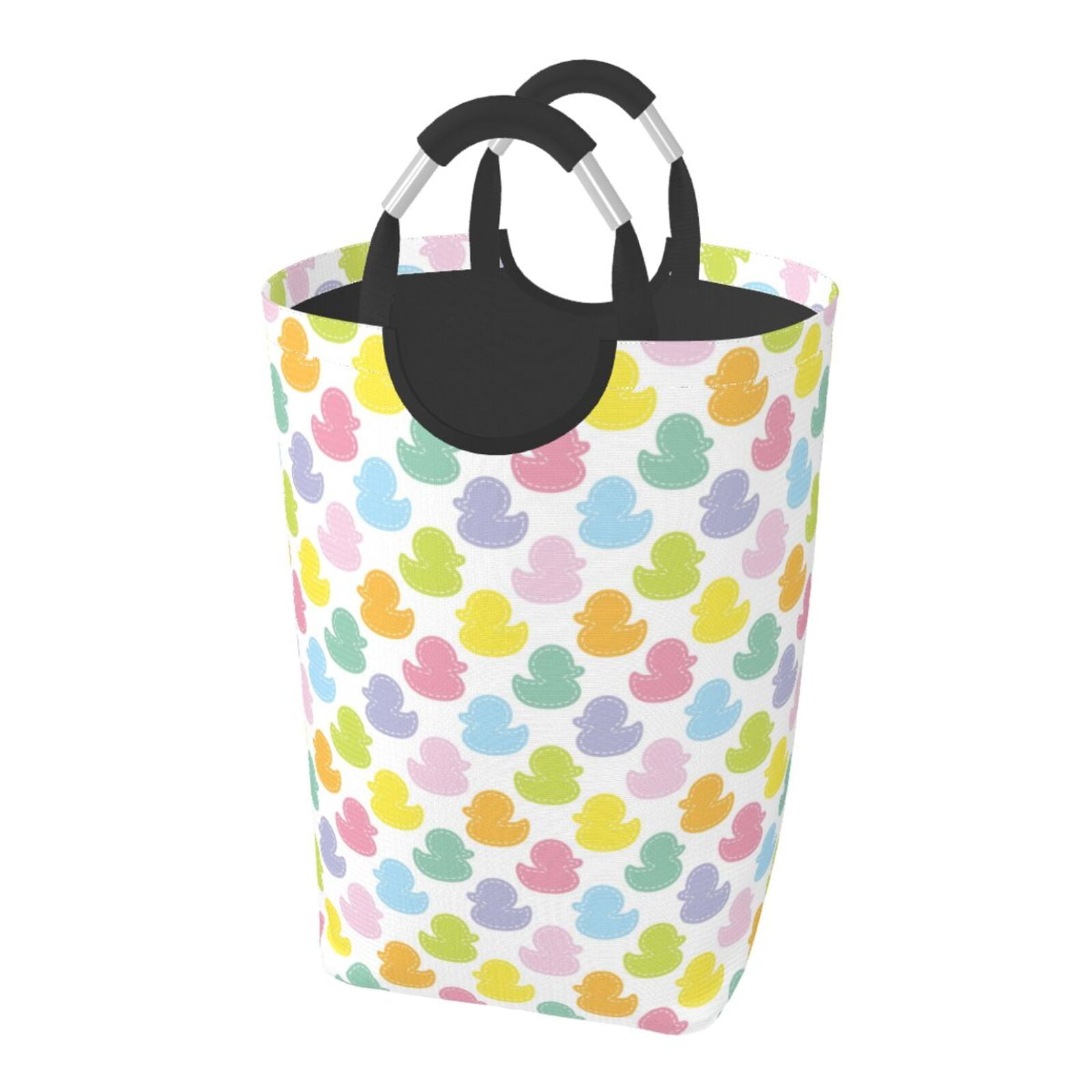 Lsque Colorful Rubber Duck Laundry Basket, Laundry Hamper, Dirty ...