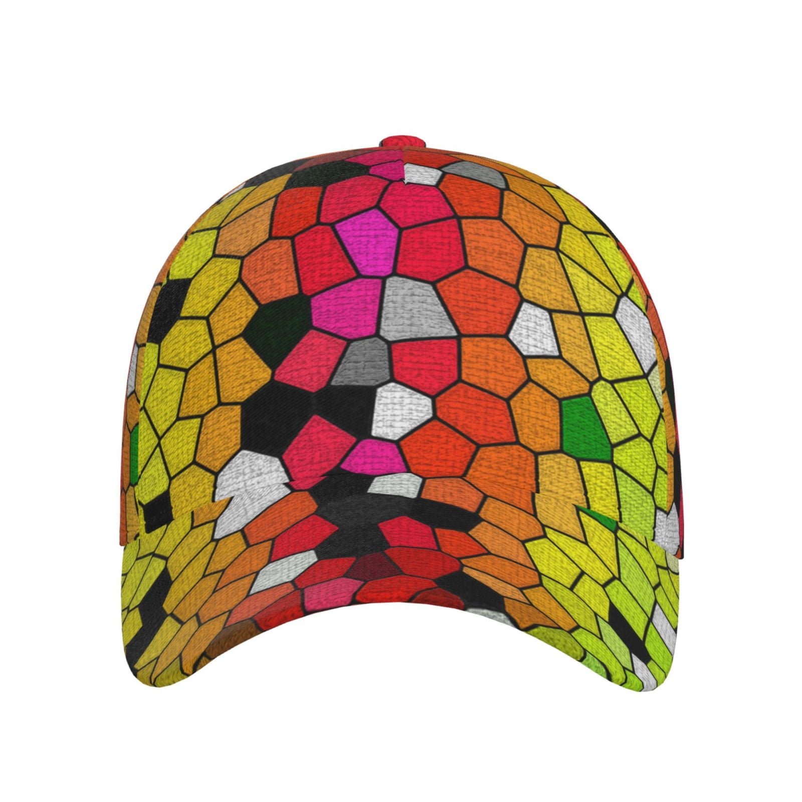 Lsque Colorful Tie Dye Stained Glass 1 Baseball Cap Trucker Low Profile ...