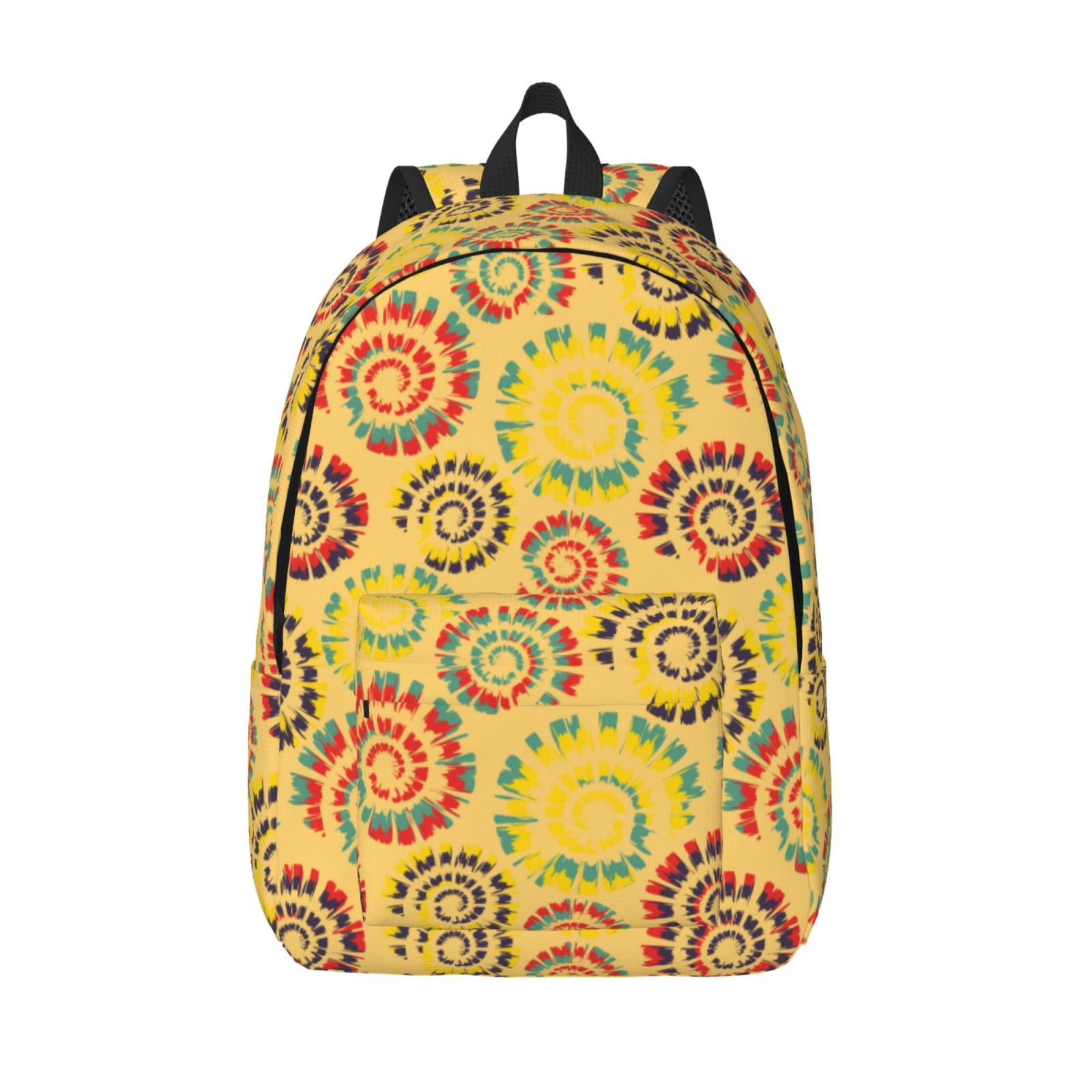 Lsque Colourful Tie Dye 1 Pattern Canvas Daypack, Durable Backpack ...