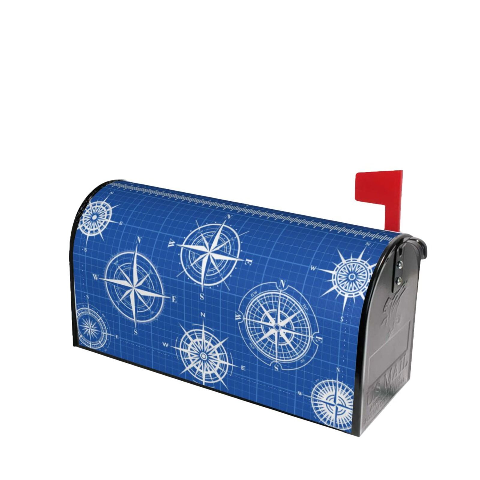 Lsque Compass Mailbox Cover Standard Size ,Magnetic Mailbox Covers Post ...