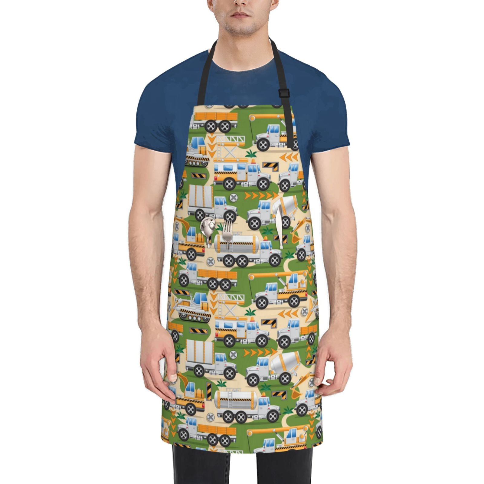 Lsque Construction Machinery1 Waterproof Apron Chef Aprons for Men ...
