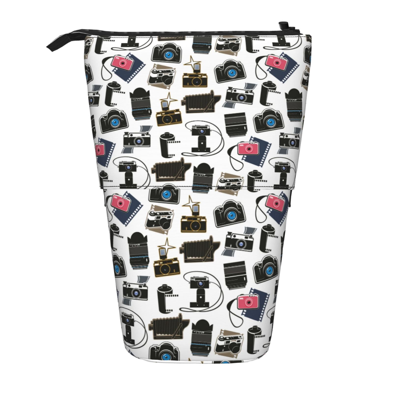 Lsque Cool Camera Pattern Telescopic Pencil Bag Pen Holder Stationery ...