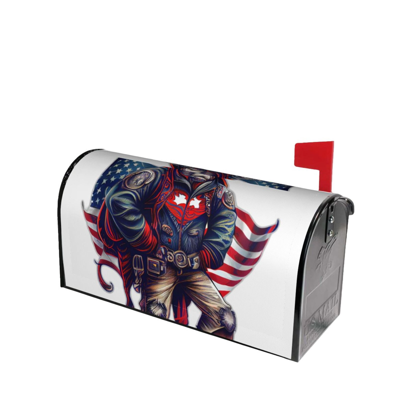 Lsque Cool Patriotic Buffalo Cowboy Mailbox Cover Standard Size ...