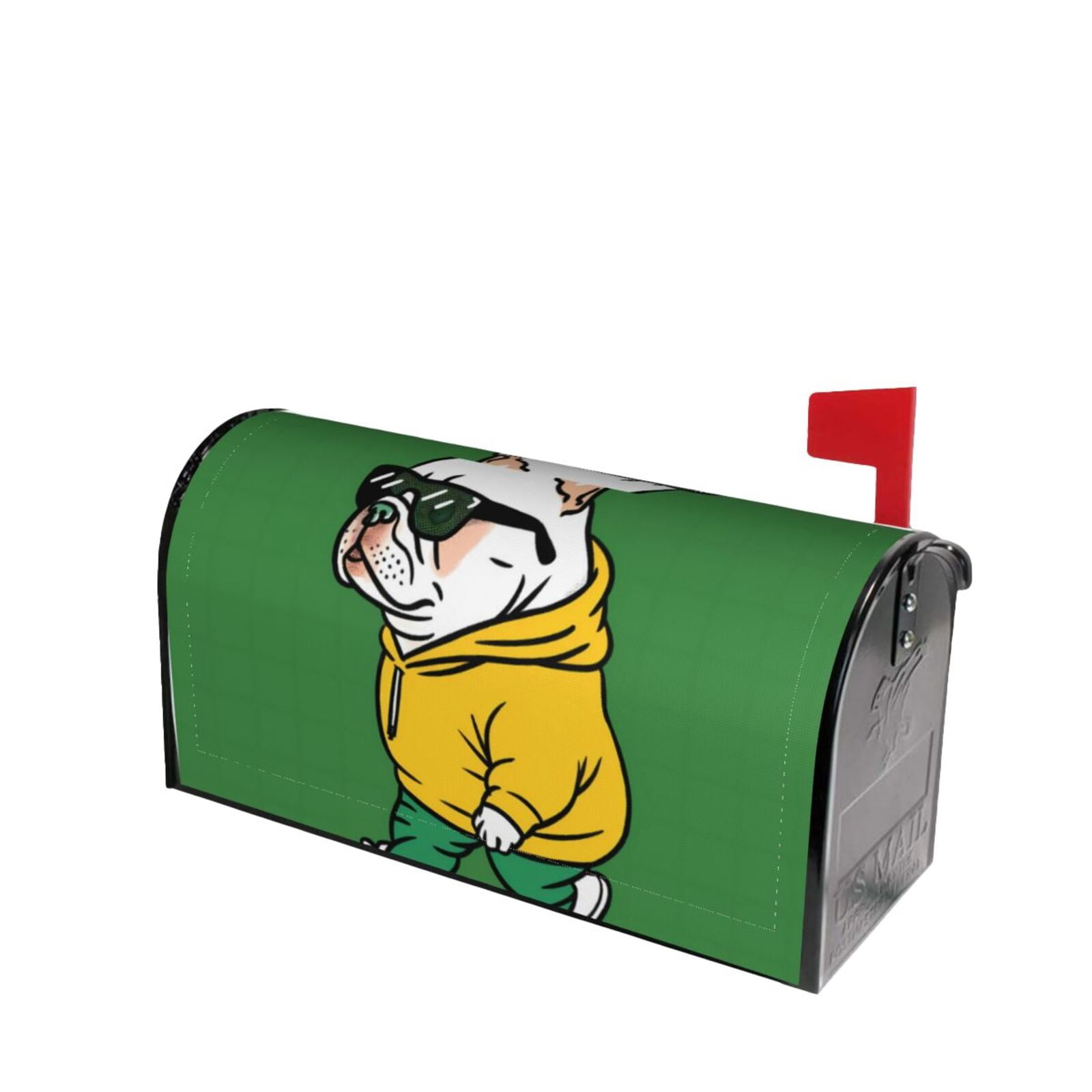 Lsque Cool Skateboarding Bulldog Mailbox Cover Standard Size ,Magnetic ...