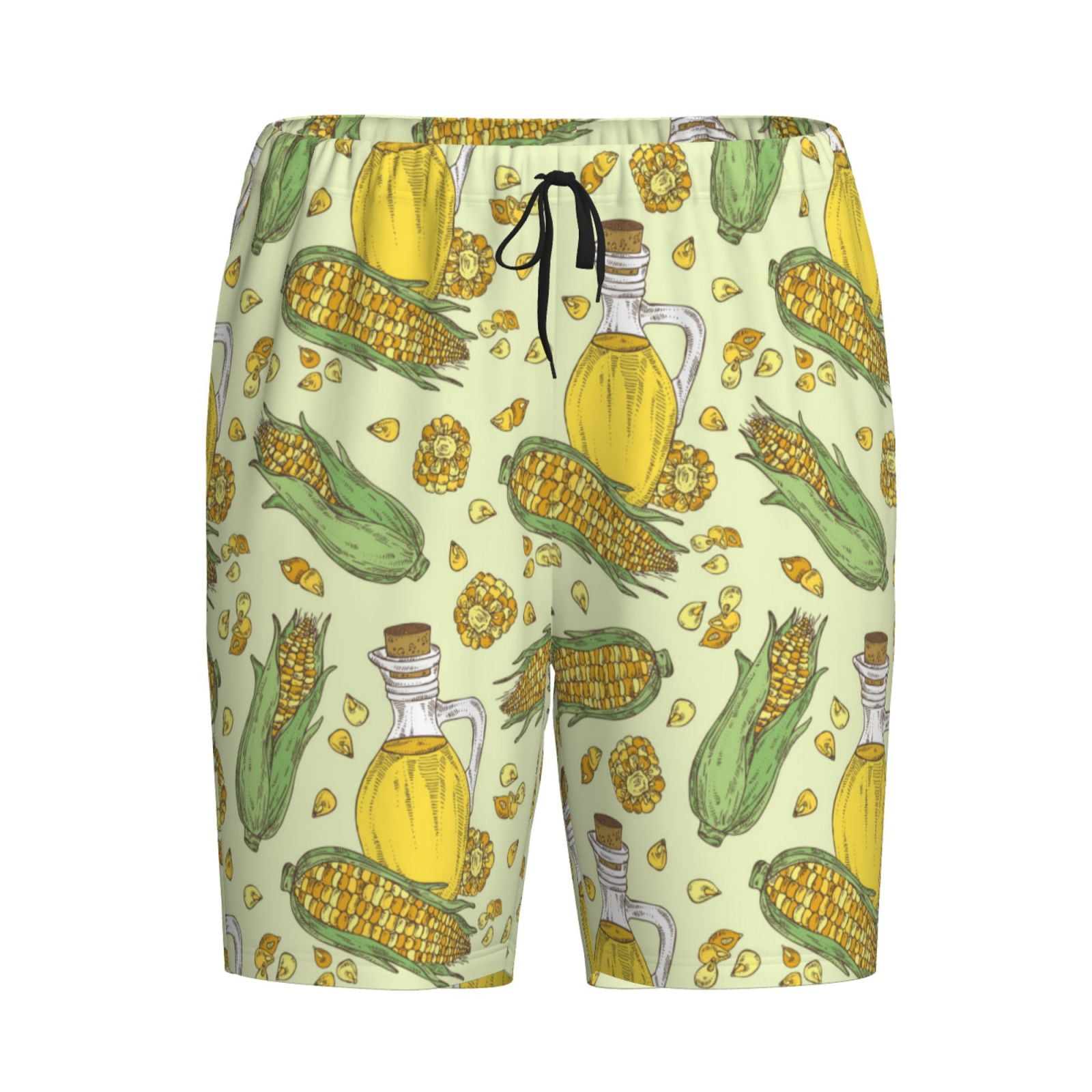 Lsque Corn And Corn Oil Mens Sleep Pajama Shorts,Short Pajama Pants ...