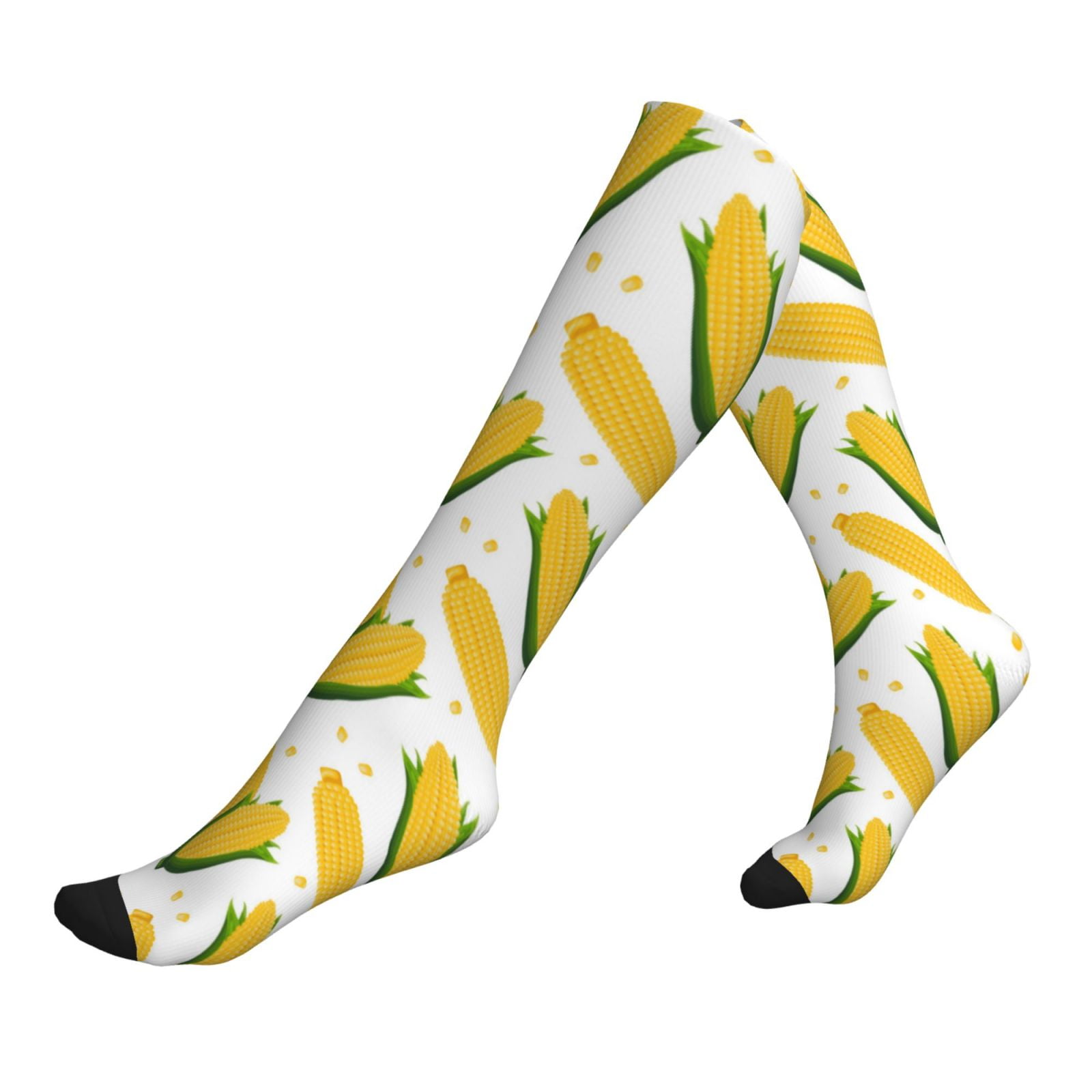 Lsque Corn On The Cob Pattern Sport Compression Socks for Men & Women ...