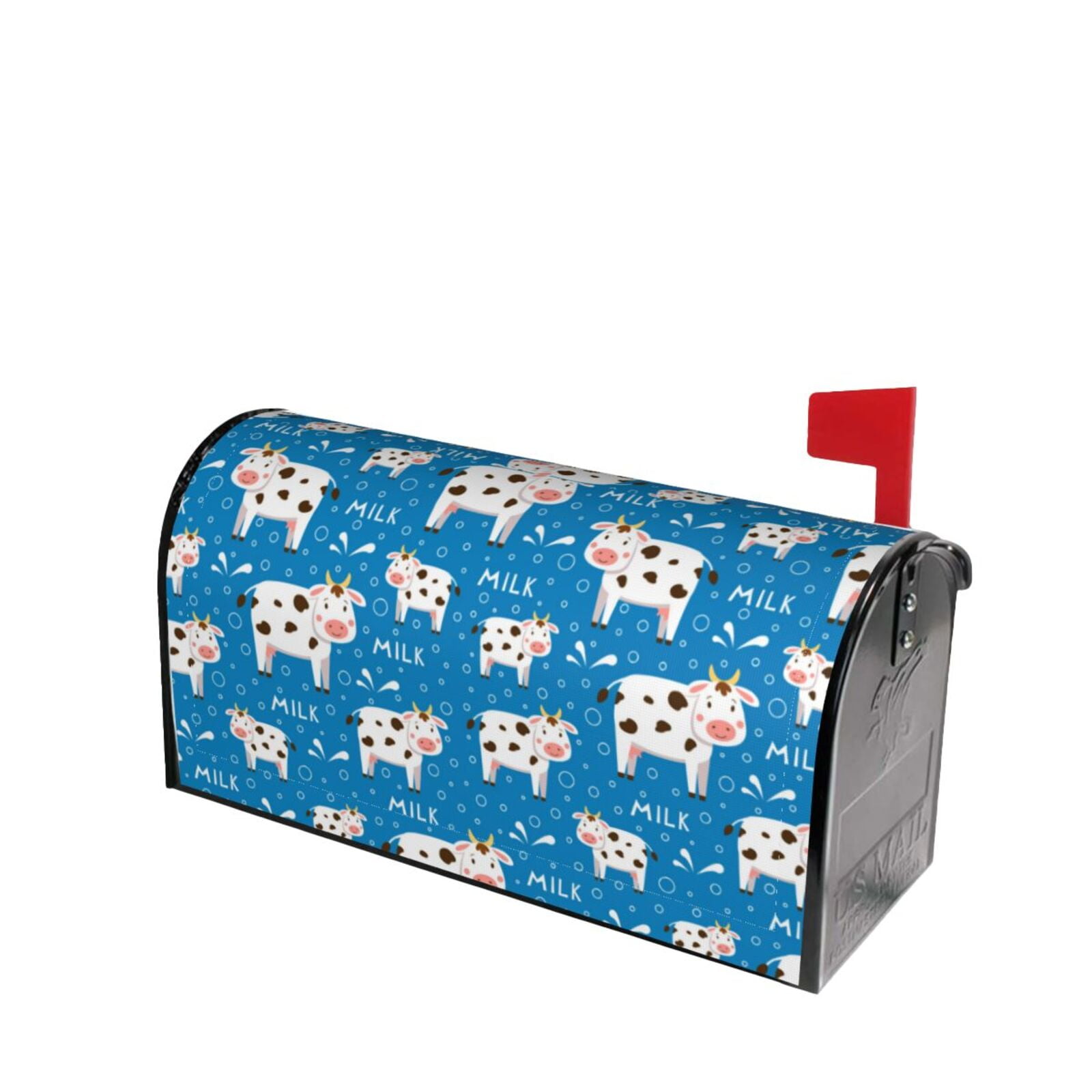 Lsque Cows Milk Mailbox Cover Standard Size ,Magnetic Mailbox Covers ...