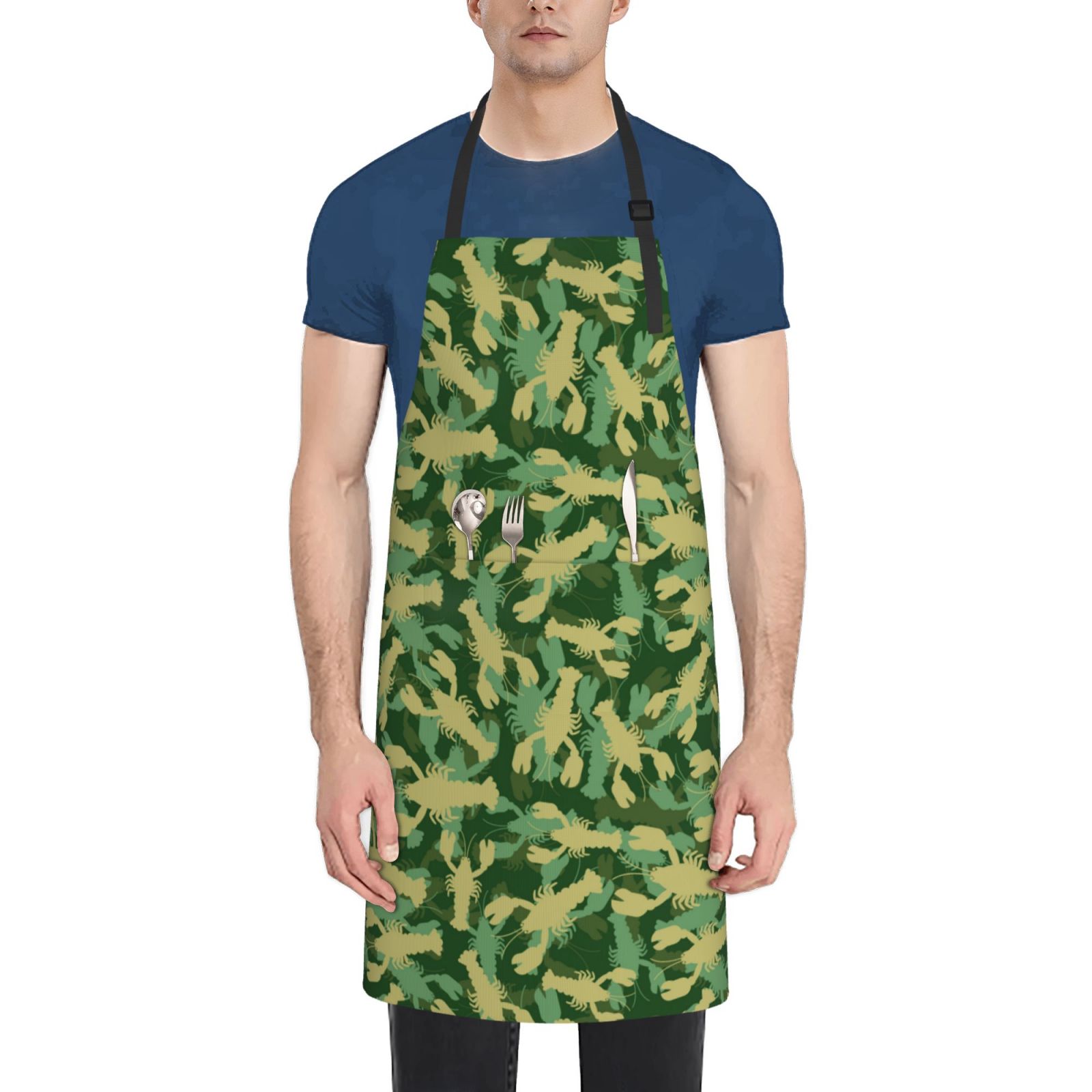 Lsque Crayfish Army Waterproof Apron Chef Aprons for Men Heavy Duty ...