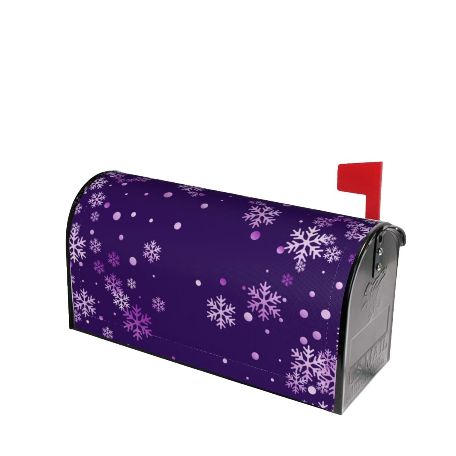 Lsque Crystal Purple Snowflake Mailbox Cover Standard Size ,Magnetic ...