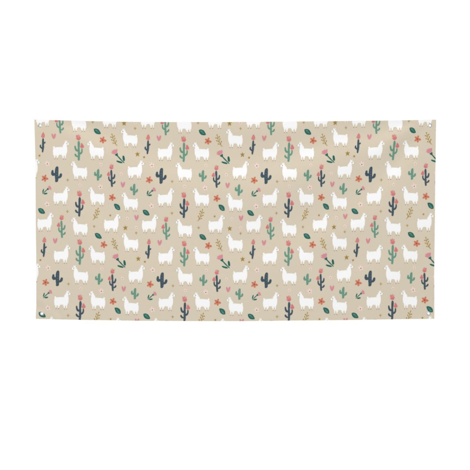 Lsque Cute Alpaca Pattern Party Banner, Festive Banner , Holiday ...