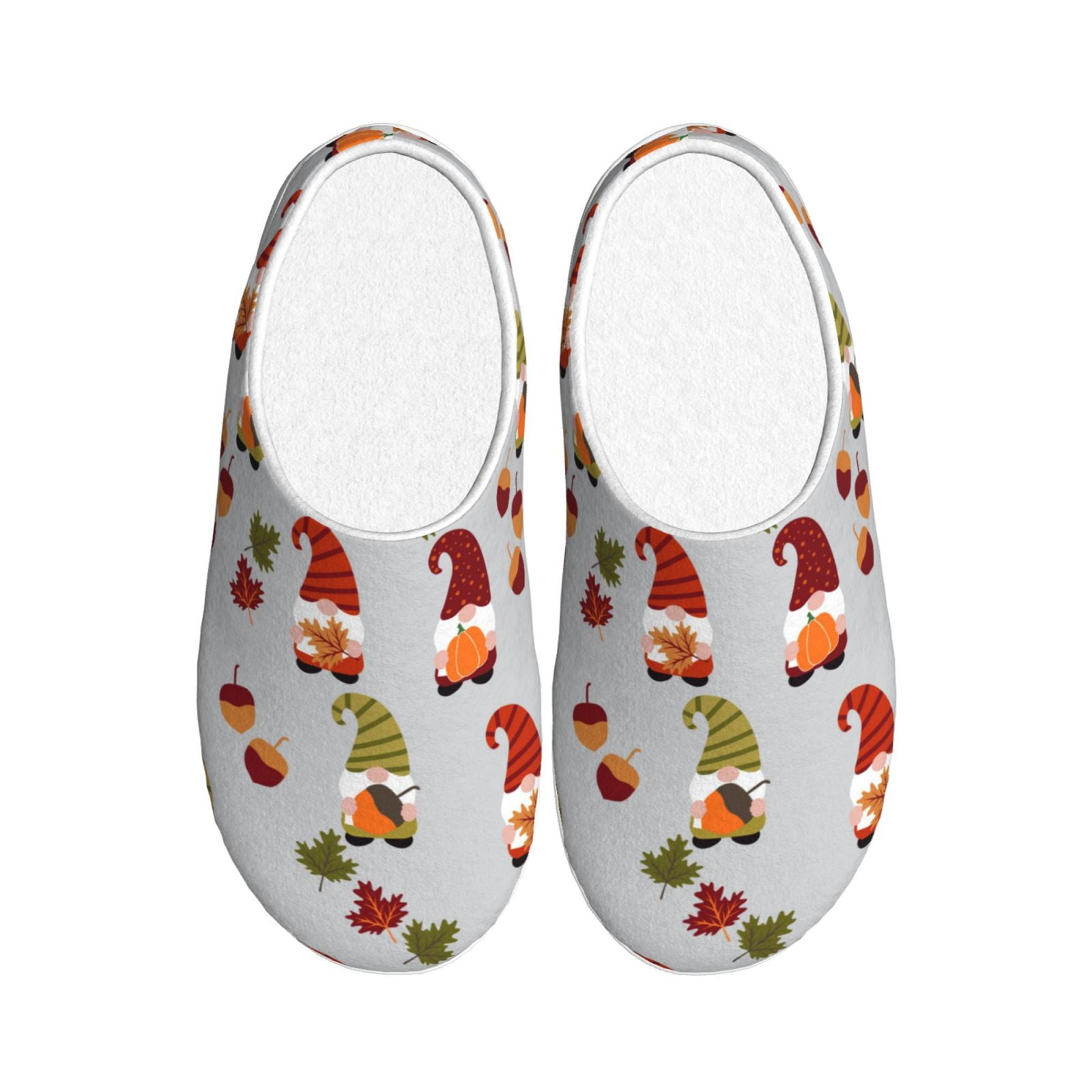 Lsque Cute Autumn Gnomes Pattern Womens Comfort Cotton on Scuff With ...