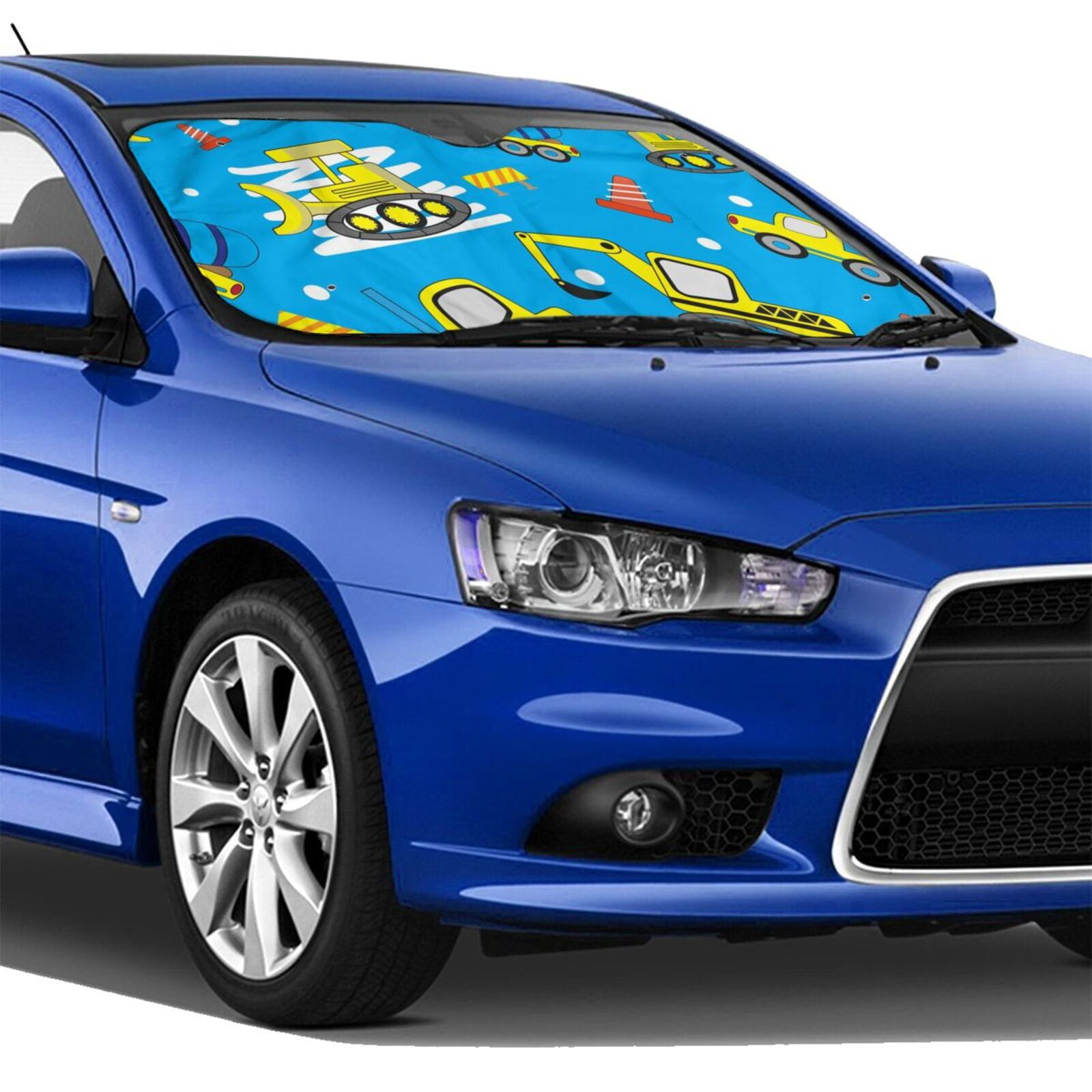 Lsque Cute Car Cartoon Car Windshield Sun Shade | Accordion Folding ...