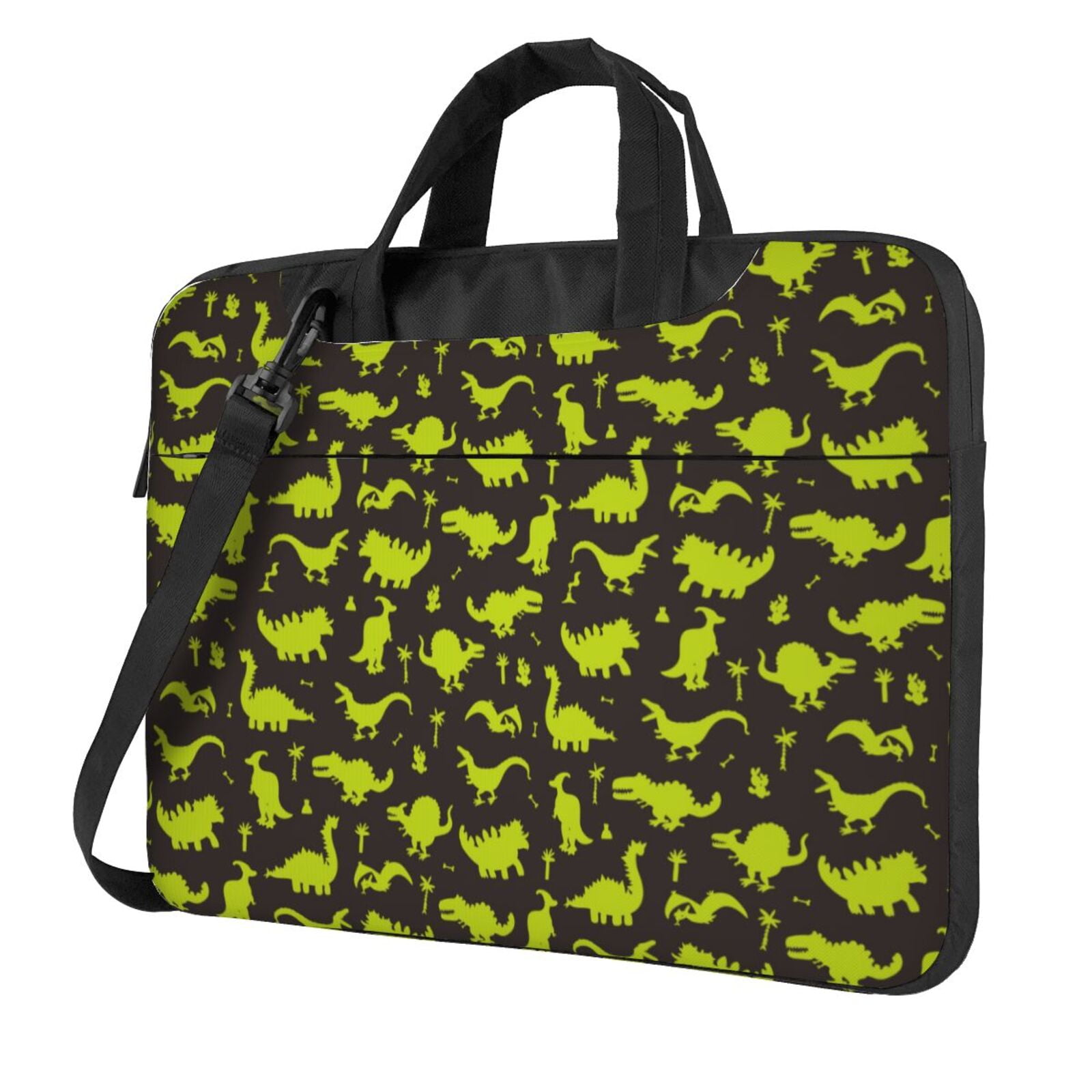 Lsque Cute Cartoon Dinosaurs Green Silhouette Pattern Pattern Laptop ...