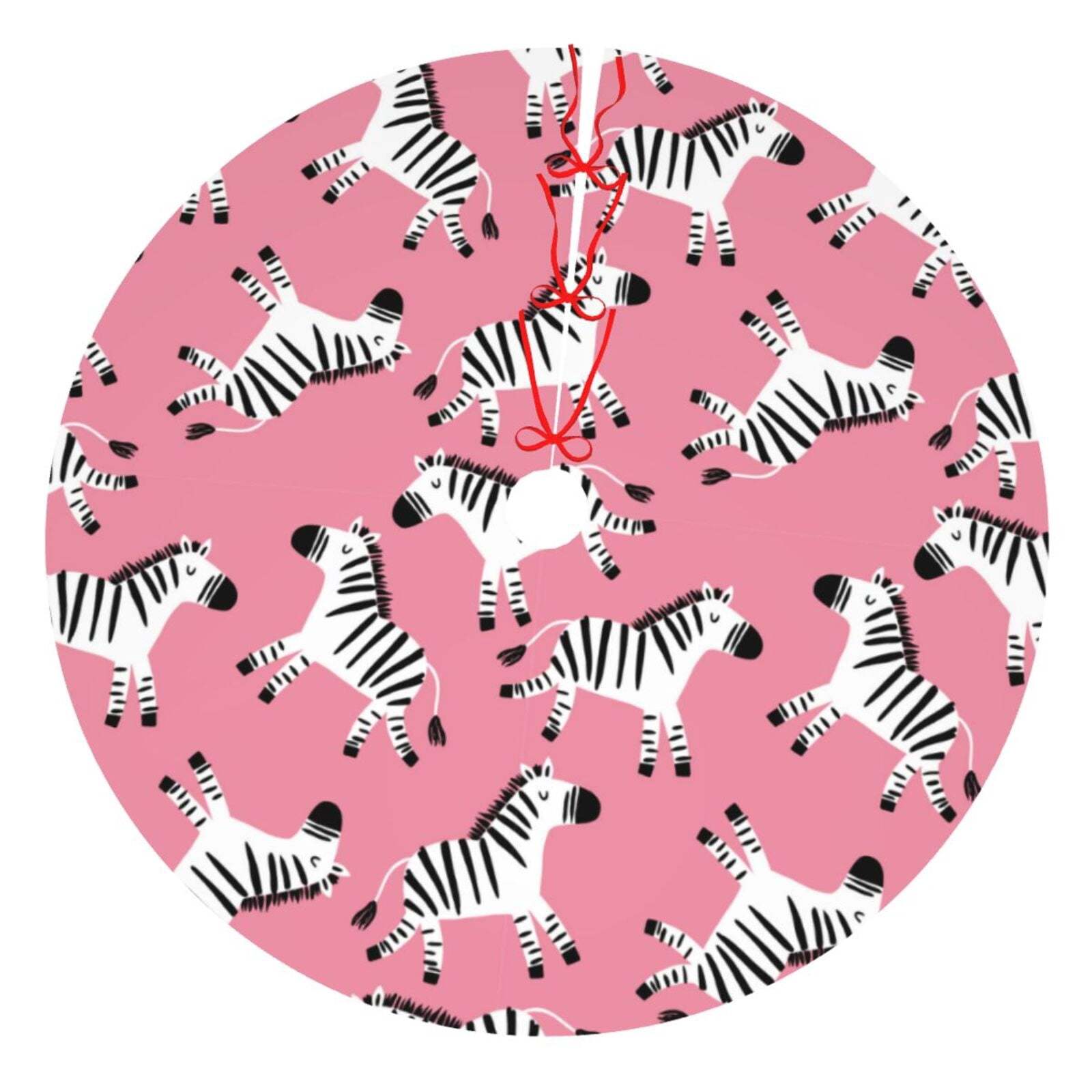 Lsque Cute Cartoon Zebra Print Christmas Tree Skirt, Tree Skirt with ...