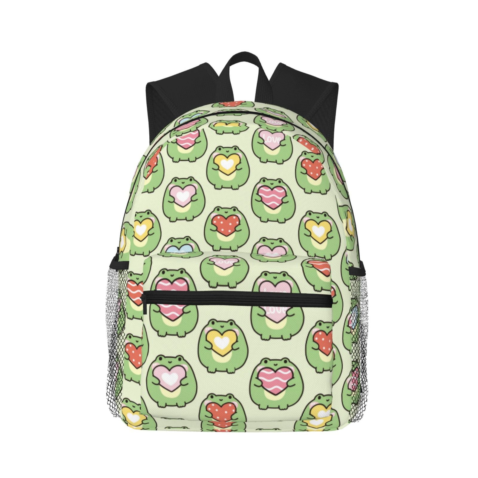 Lsque Cute Chubby Frog Classic Casual Backpack - Large Capacity Water ...
