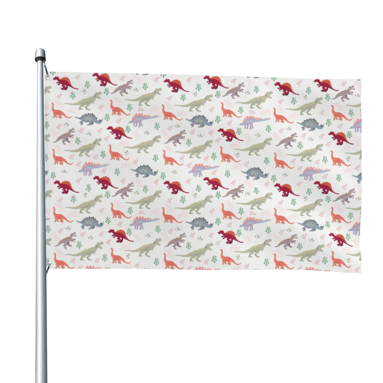Lsque Cute Dinosaur Pattern Flag,Cute Dinosaur Printed Garden Flag 48 x ...