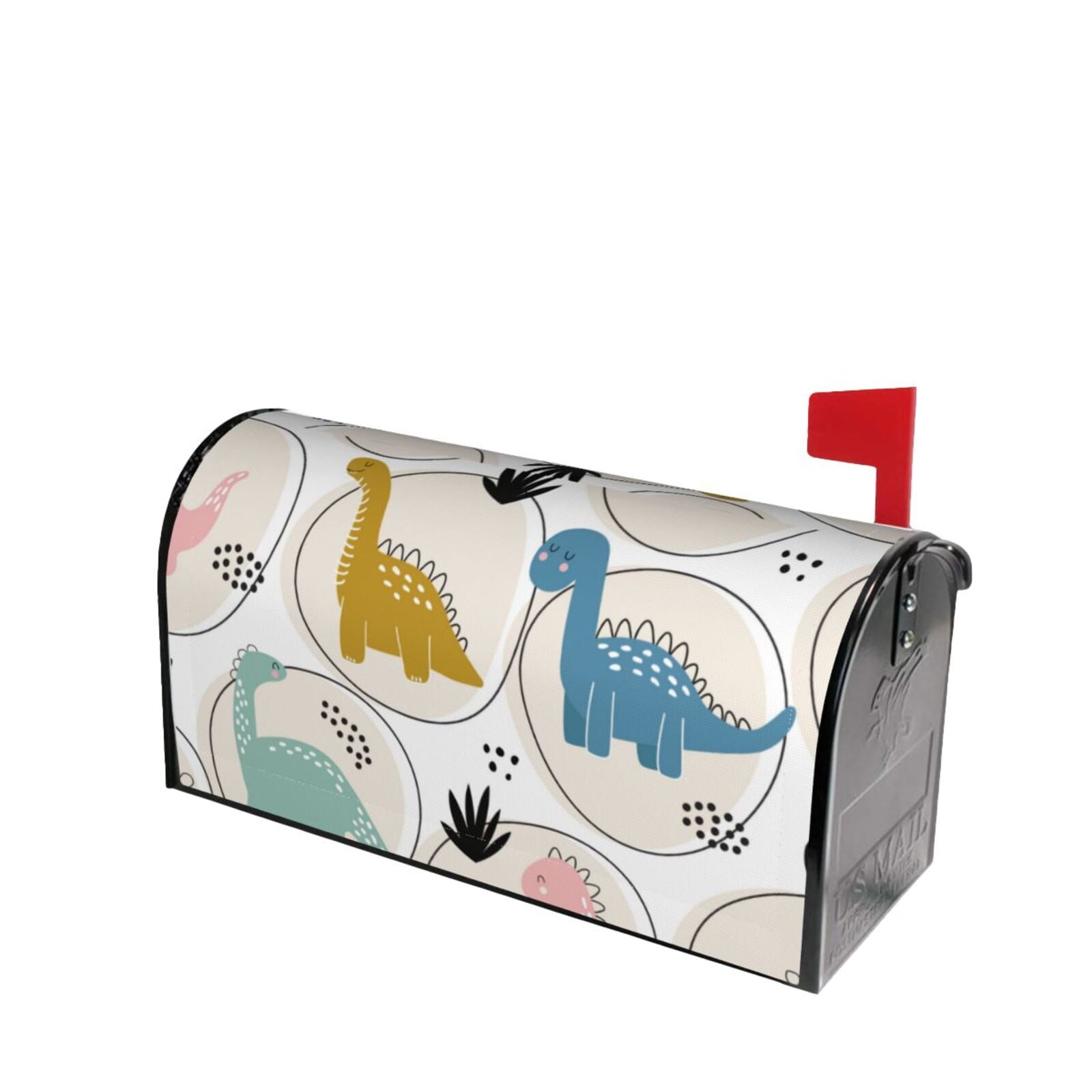 Lsque Cute Dinosaurs Mailbox Cover Standard Size ,Magnetic Mailbox ...