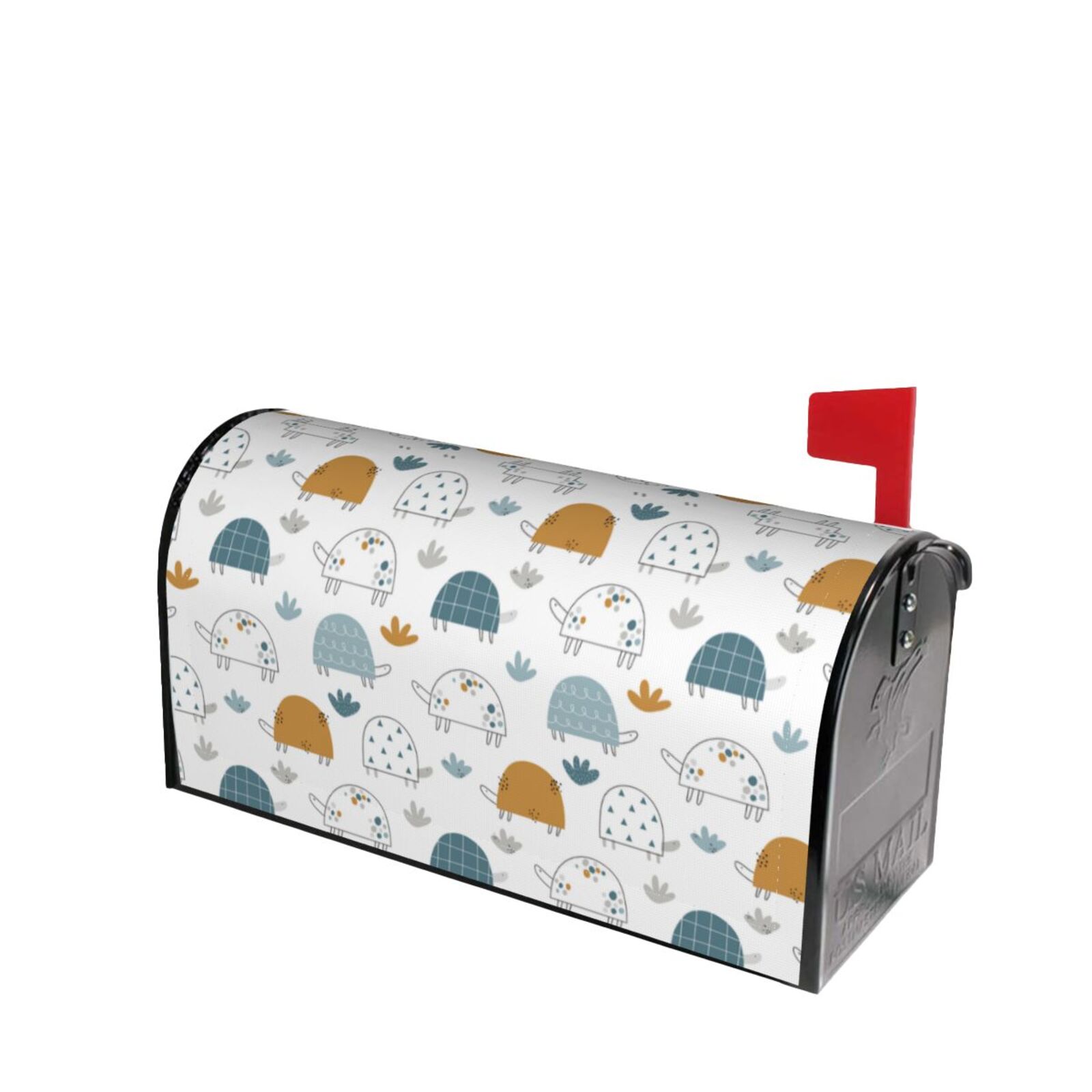 Lsque Cute Doodle Turtles Mailbox Cover Standard Size ,Magnetic Mailbox ...