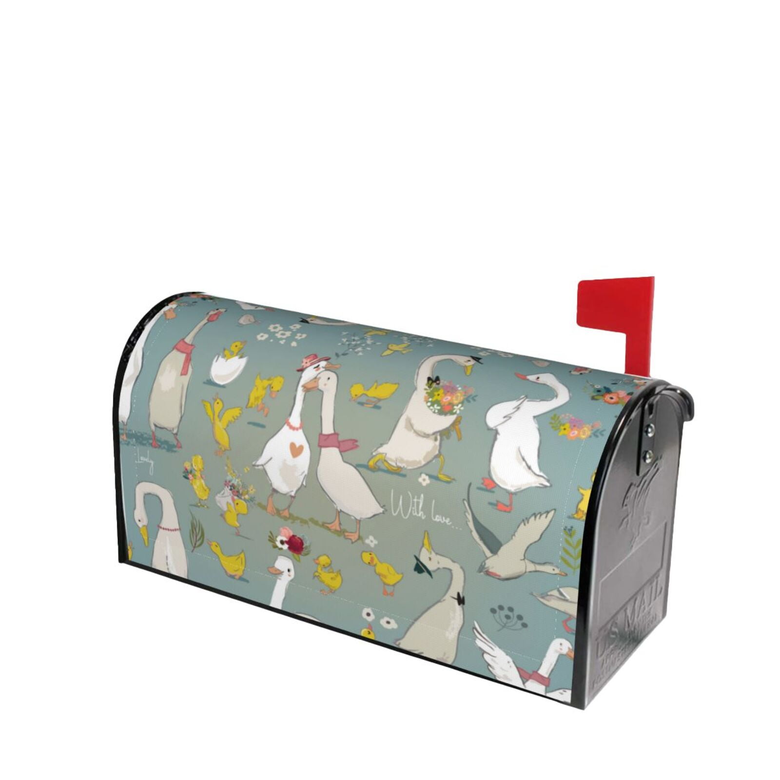 Lsque Cute Farm Birds Mailbox Cover Standard Size ,Magnetic Mailbox ...