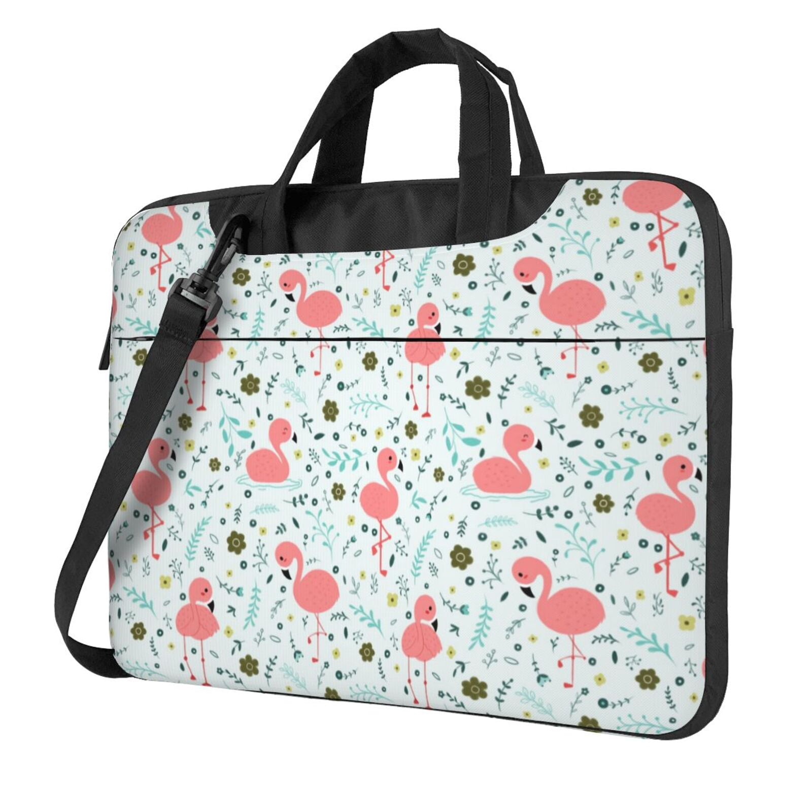 Lsque Cute Flamingo Pattern Laptop Bag – Portable & Slim Single ...