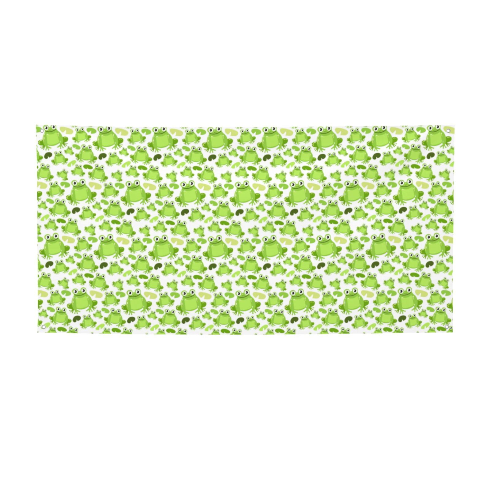 Lsque Cute Frogs Pattern Party Banner, Festive Banner , Holiday ...