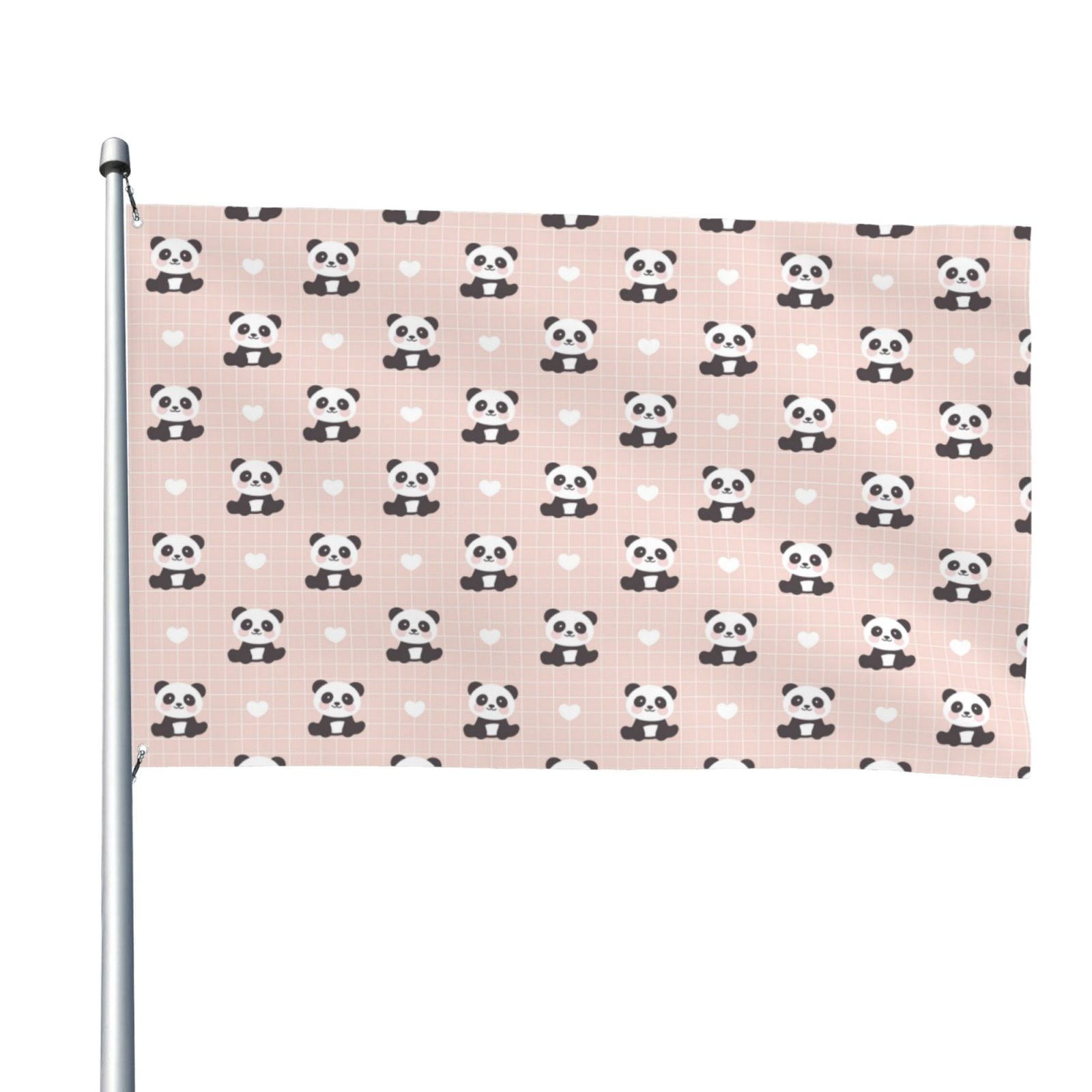 Lsque Cute Panda Pattern Flag,Cute Panda Printed Garden Flag 48 x 72 in ...