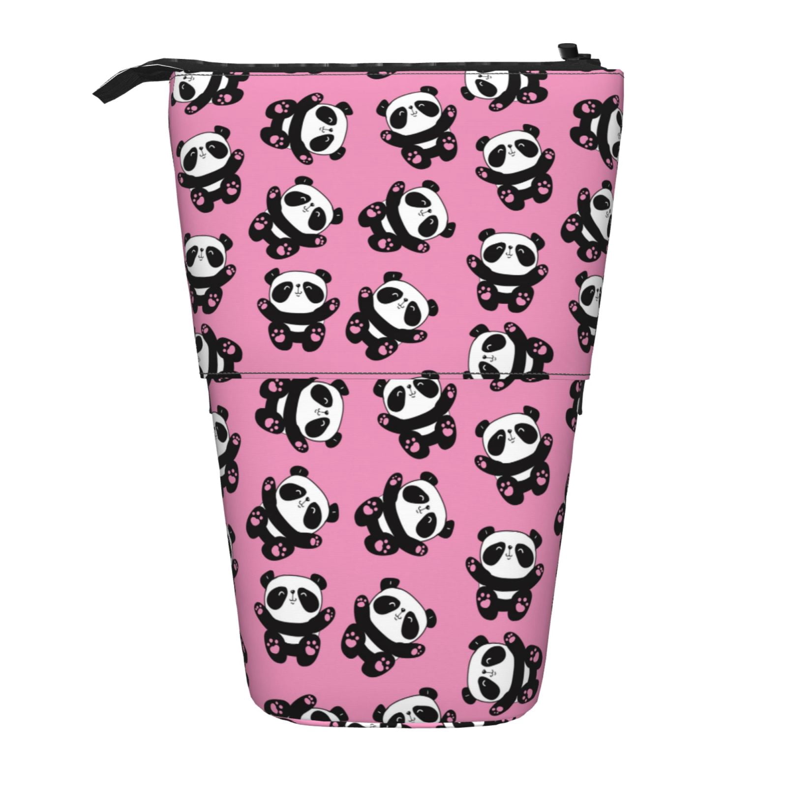 Lsque Cute Panda Pattern Telescopic Pencil Bag Pen Holder Stationery ...