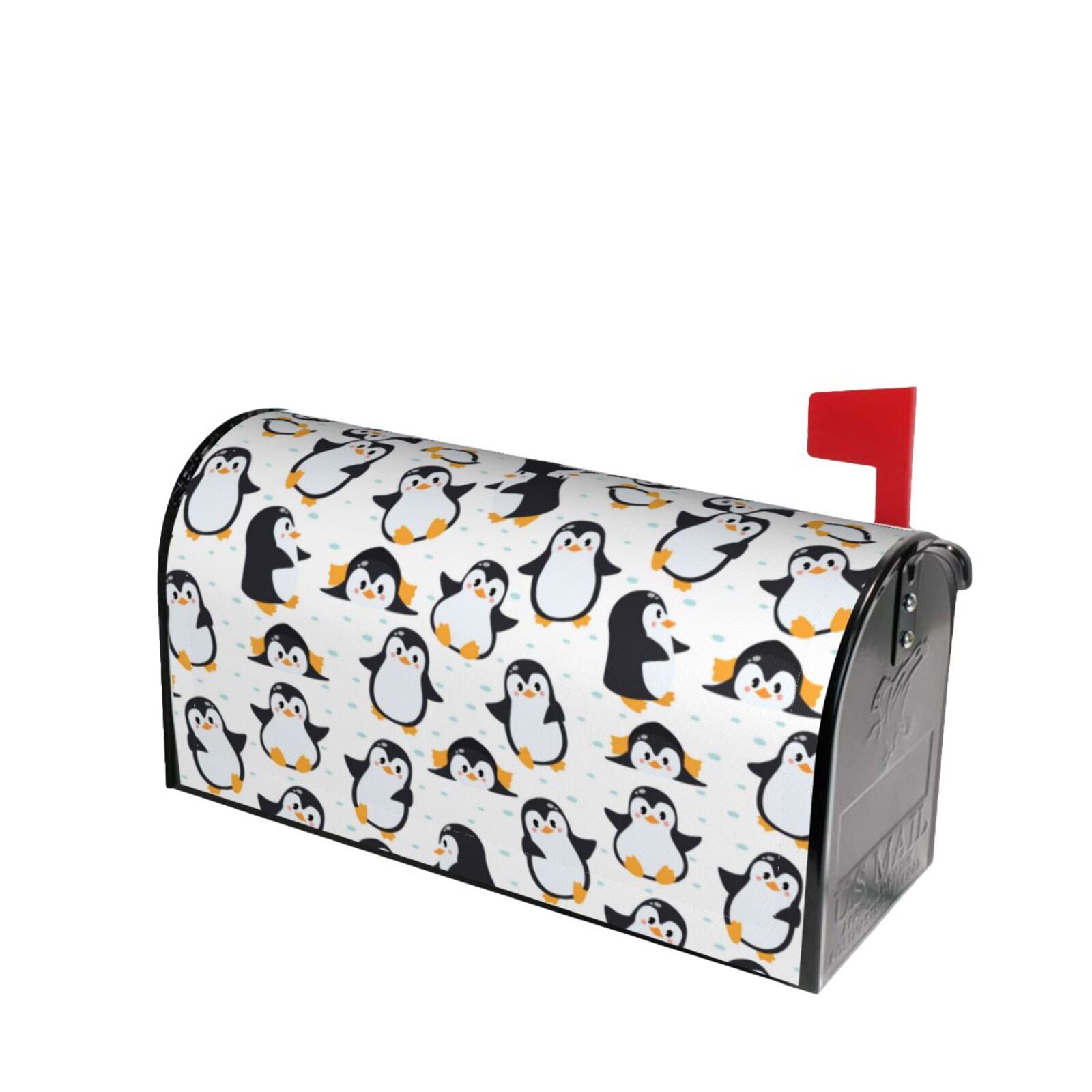 Lsque Cute Penguins Mailbox Cover Standard Size ,Magnetic Mailbox ...
