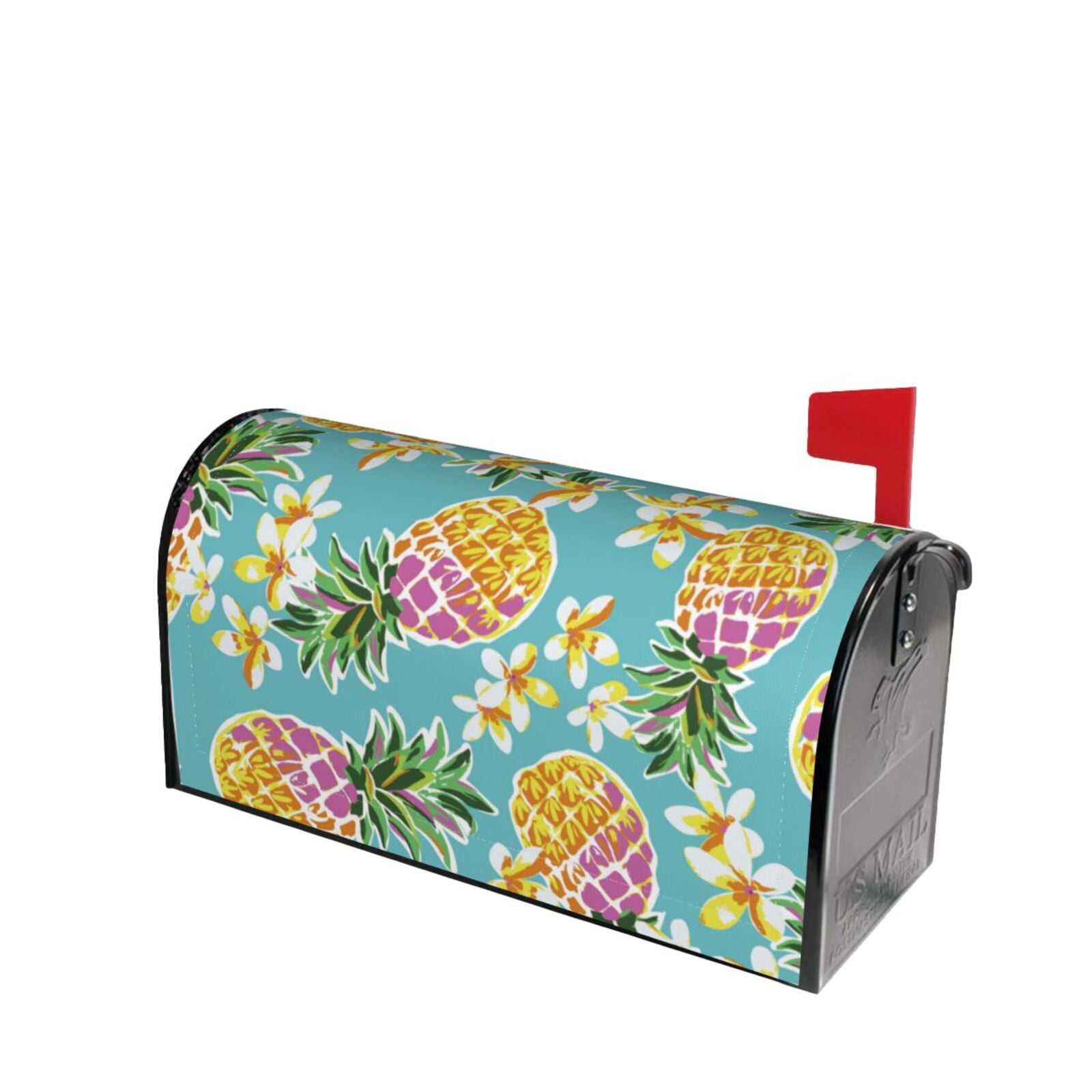 Lsque Cute Pineapples Mailbox Cover Standard Size ,Magnetic Mailbox ...