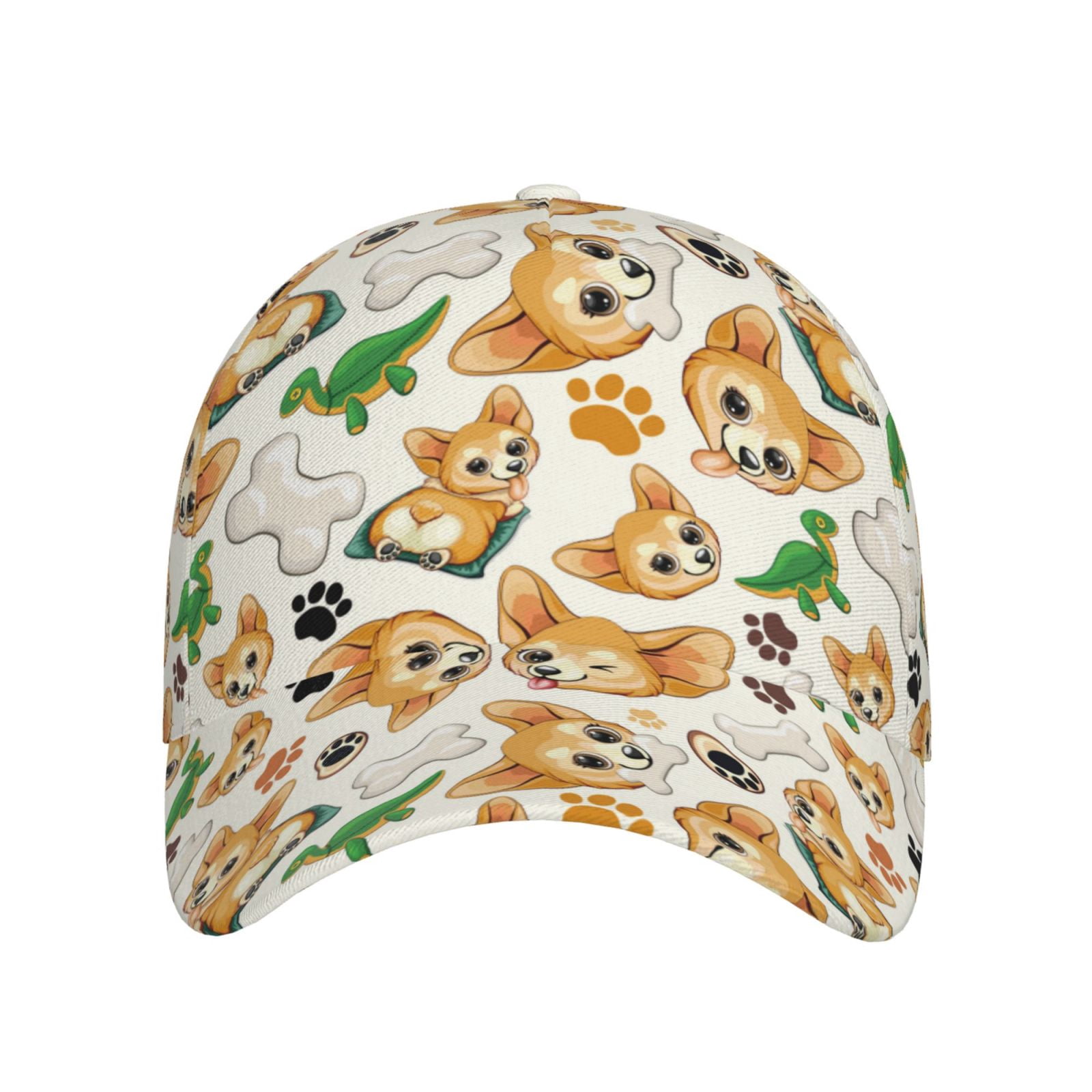 Lsque Cute Puppy Baseball Cap Trucker Low Profile Hat Golf Dad Hat ...